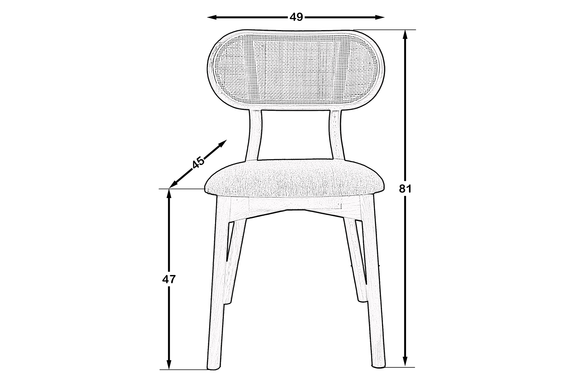 KOZZA HOME ELİSE SANDALYE, NATUREL FİYATI - Vivense