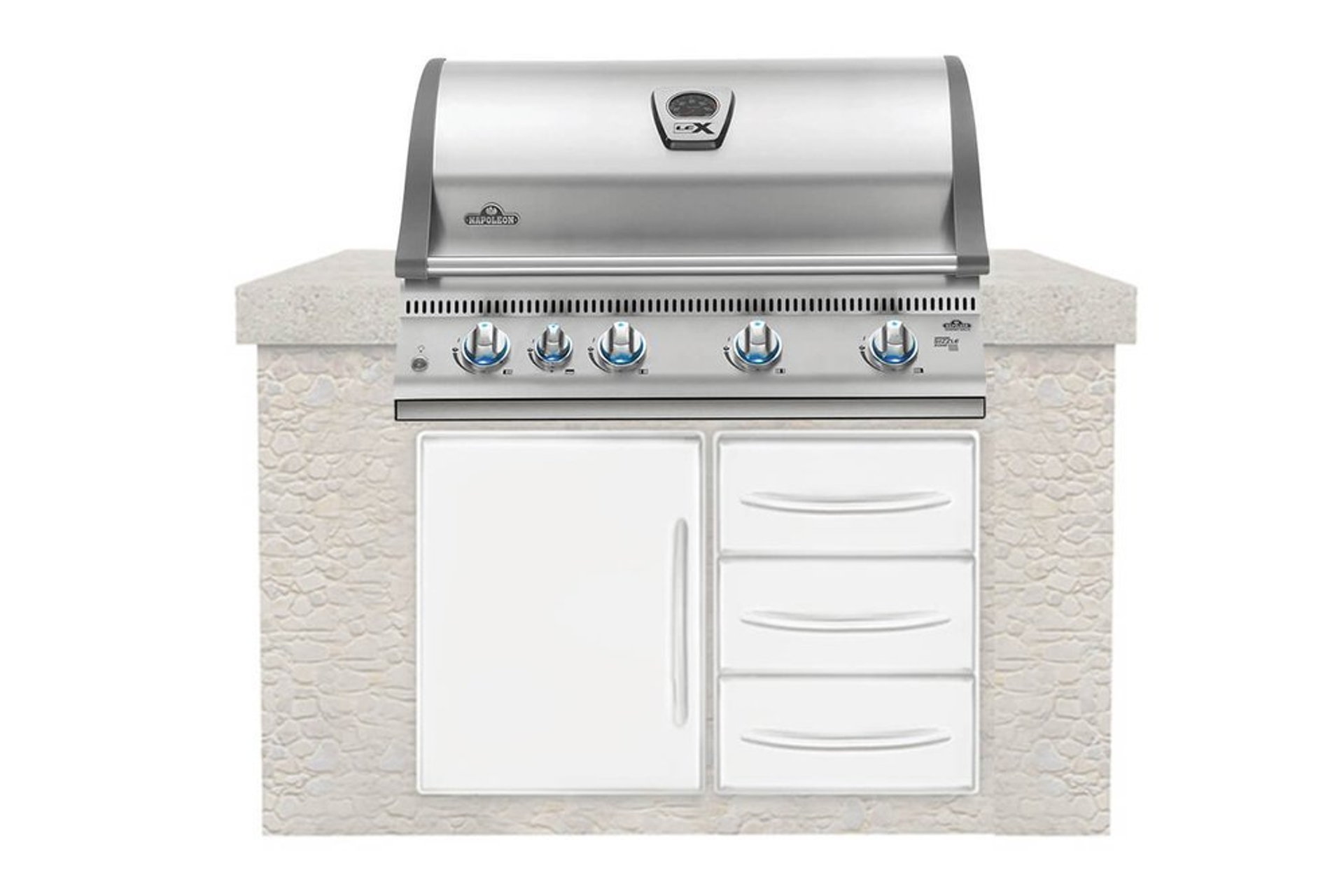 NAPOLEON BUİLT İN LEX 605 RBI TEZGAH ÜSTÜ GAZLI MANGAL FİYATI - Vivense