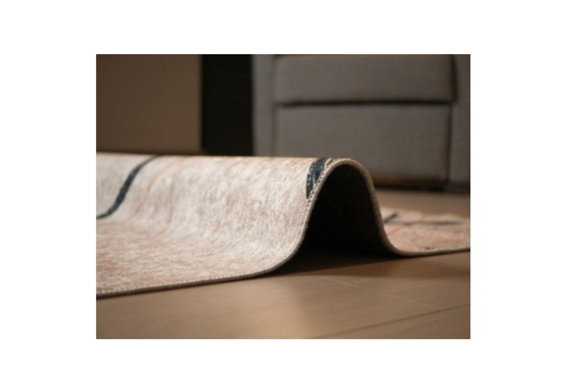 HALIMAX DARA 190 KAYMAZ DOKUMA TABANLI ÇİZGİLİ MODERN HALI, GRİ ...