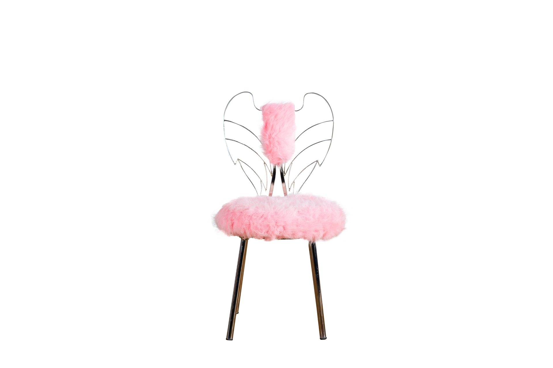 MENDY ANGEL SANDALYE, PEMBE, GÜMÜŞ AYAK FİYATI - Vivense