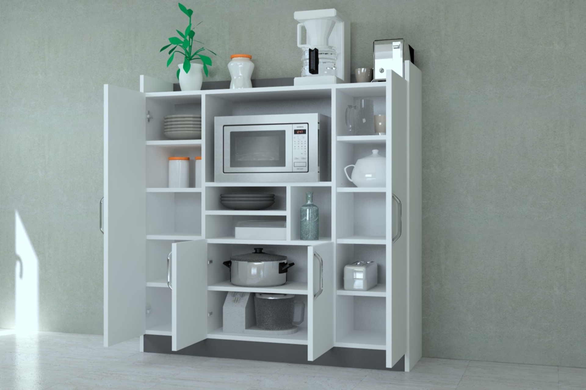 ANM ÇOK AMAÇLI MİKRODALGA DOLABI, 120 CM FİYATI - Vivense