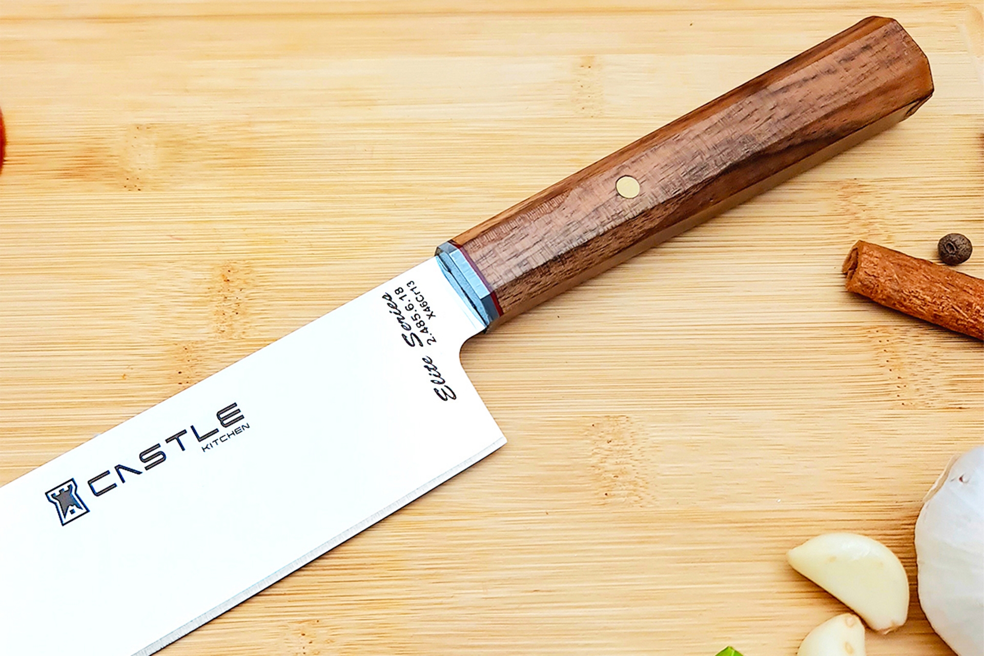 CASTLE ELİTE SERİSİ SANTOKU MUTFAK ŞEF BIÇAĞI