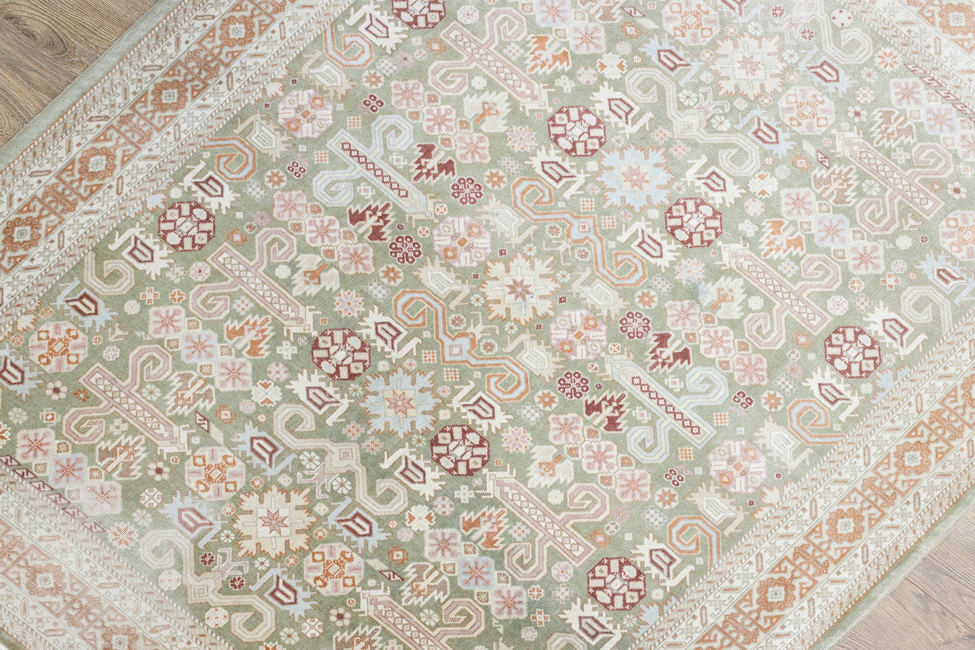 SOHO ANTİQ KEREC ETNİK GEOMETRİK DESENLİ EL DOKUMA KAZAK HALISI ...