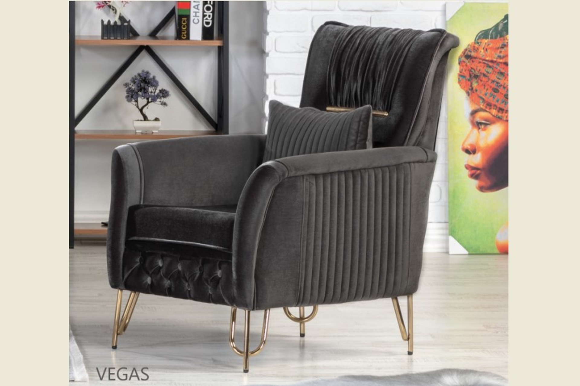 VİNDA VEGAS BERJER, SİYAH FİYATI - Vivense