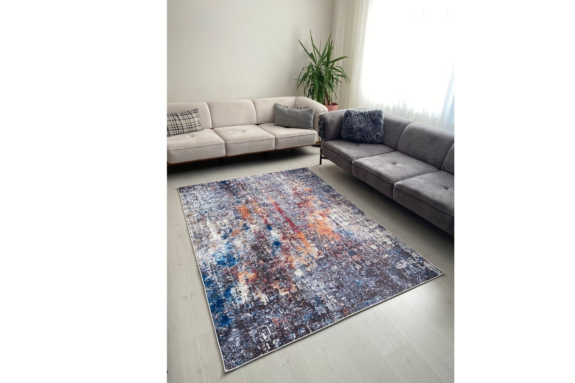 HALIMAX KAYDIRMAZ TABANLI YIKANABİLİR FAME 41 MODERN HALI 80X150 FİYATI ...
