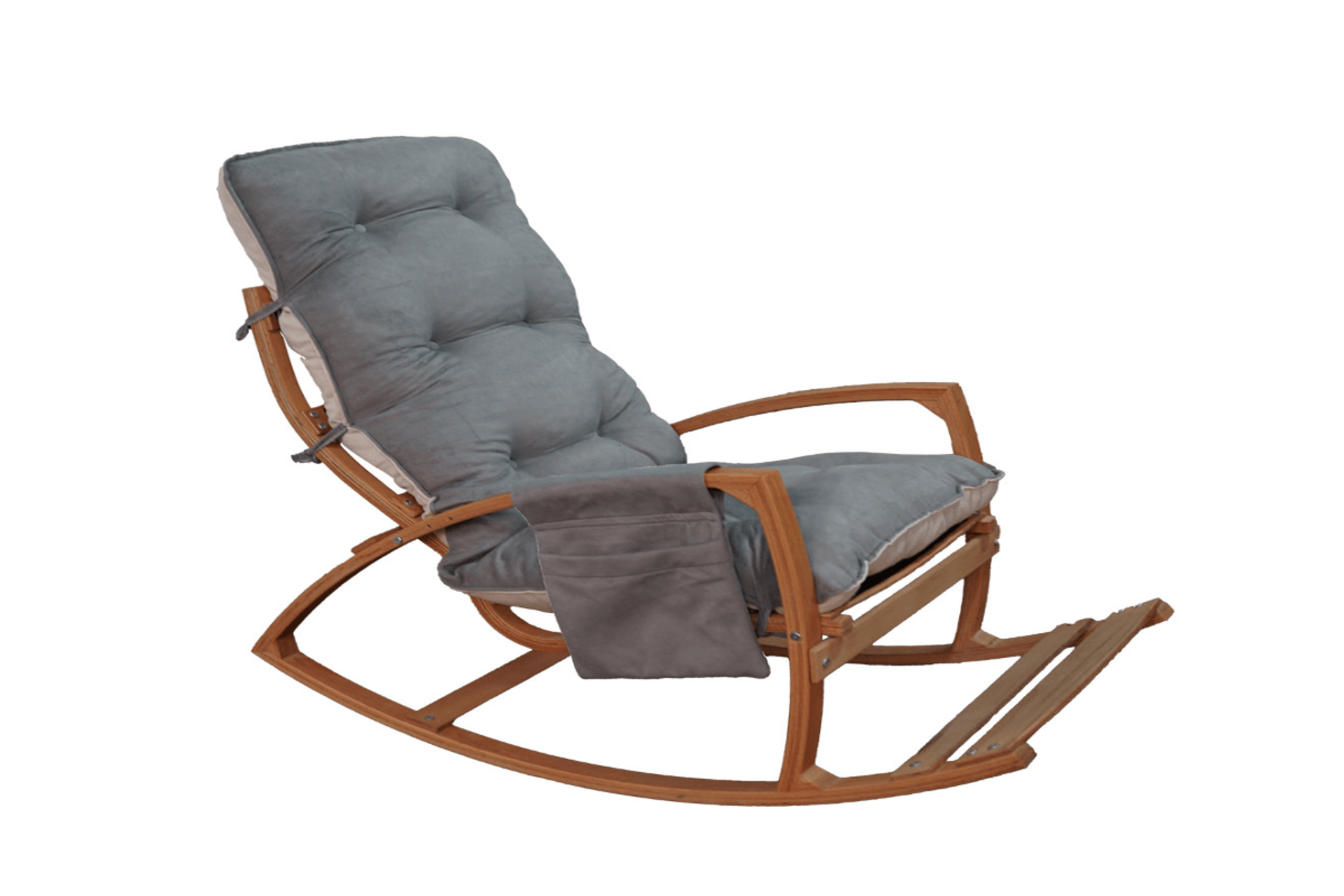 MOBİLDECO VEZİR ERCİYES CEPLİ NATUREL SALLANAN SANDALYE, GRİ KREM FİYATI - Vivense