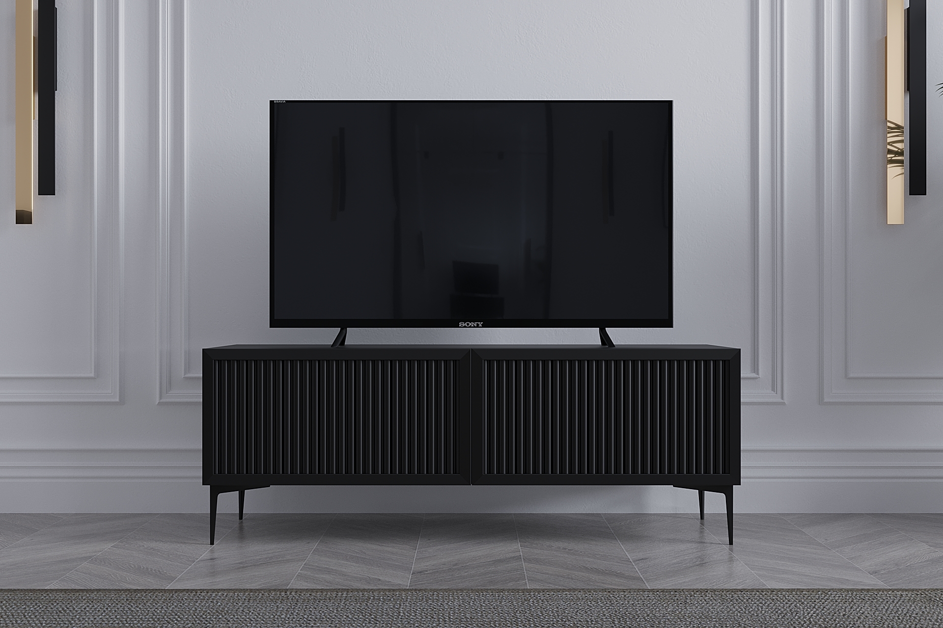 OLA TV ÜNİTESİ, SİYAH, 140 CM