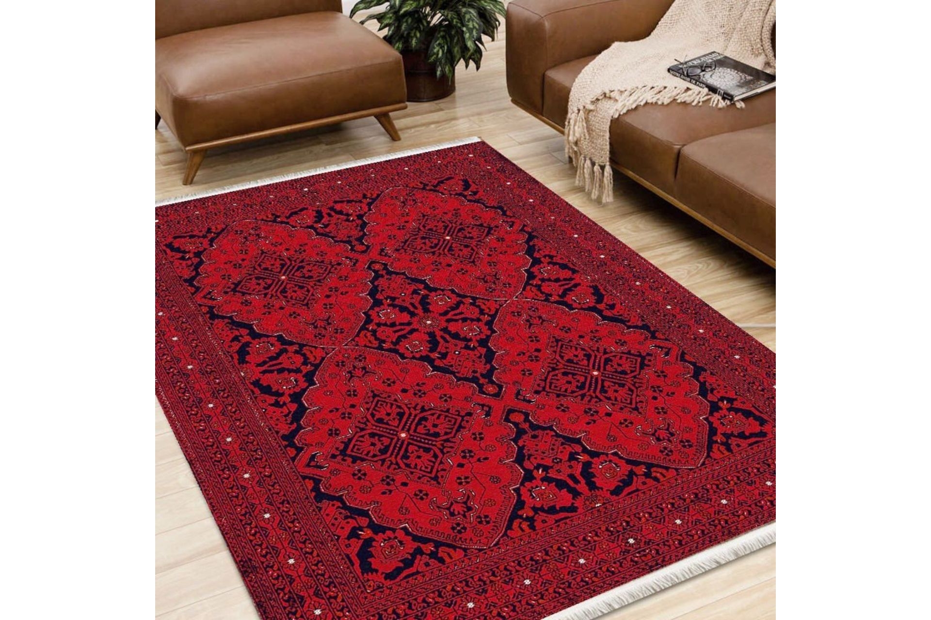 HALIMAX DARA 396 KAYMAZ DOKUMA TABANLI AFGAN DESENLİ MODERN HALI ...