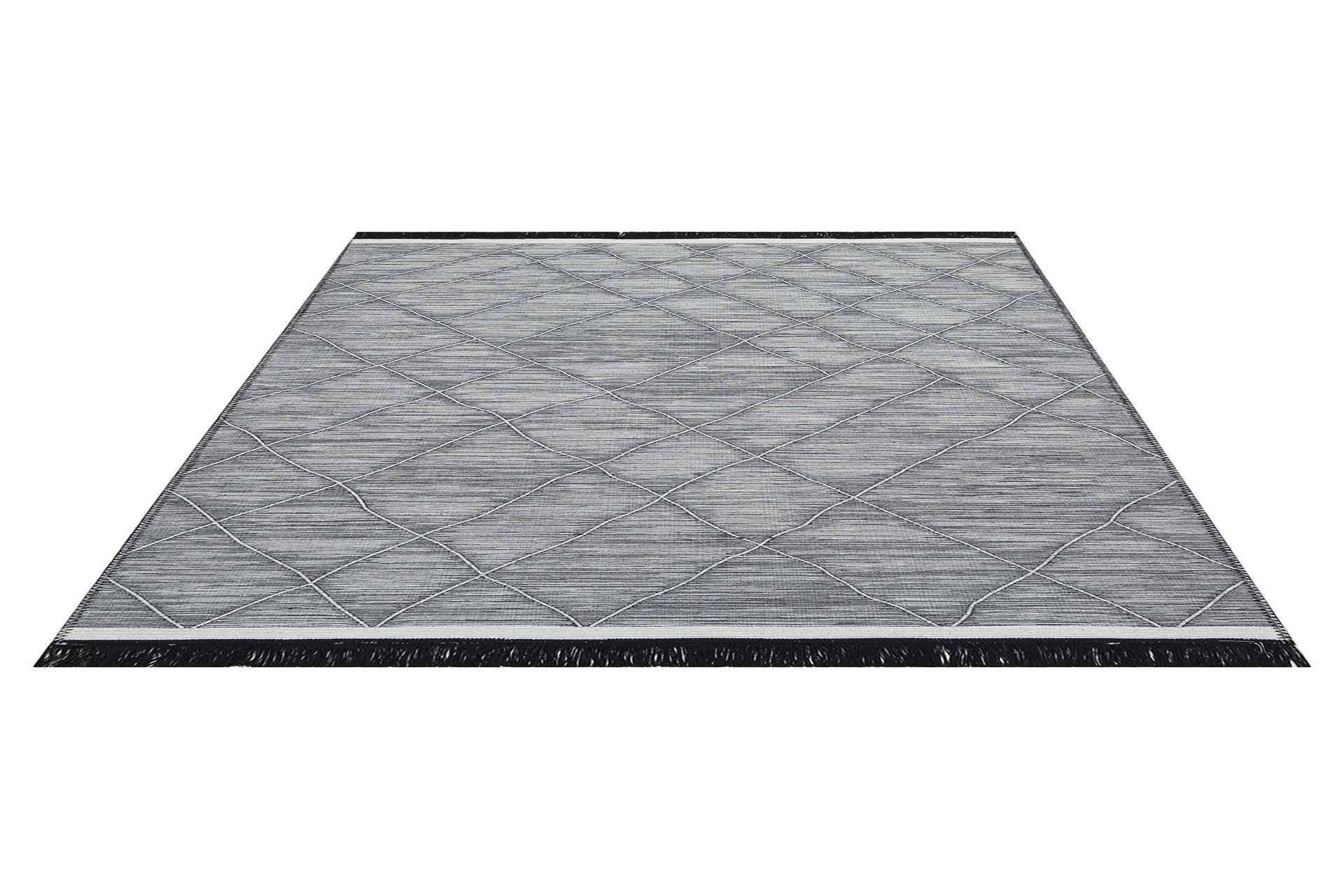 ARYA CRAFT ARC DOKUMA KİLİM 02, GREY, 120X180