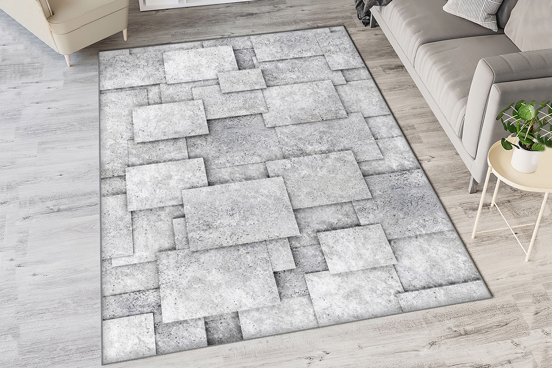 GRİ MERMER MODERN HALI 150X230 FİYATI - Vivense