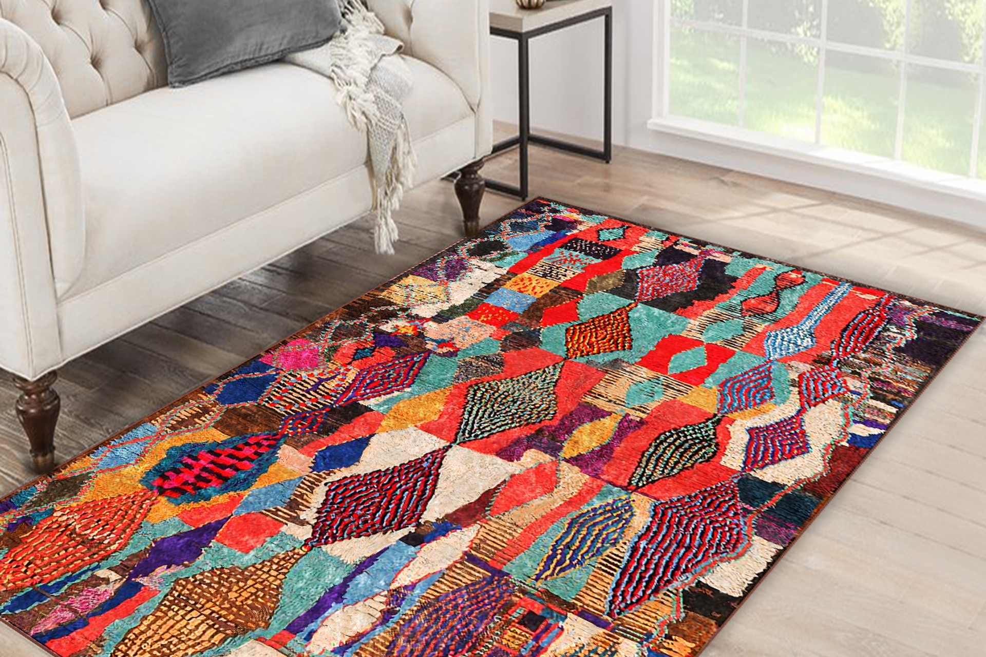 PATCHWORK RENKLİ MODERN HALI 175X280 FİYATI - Vivense
