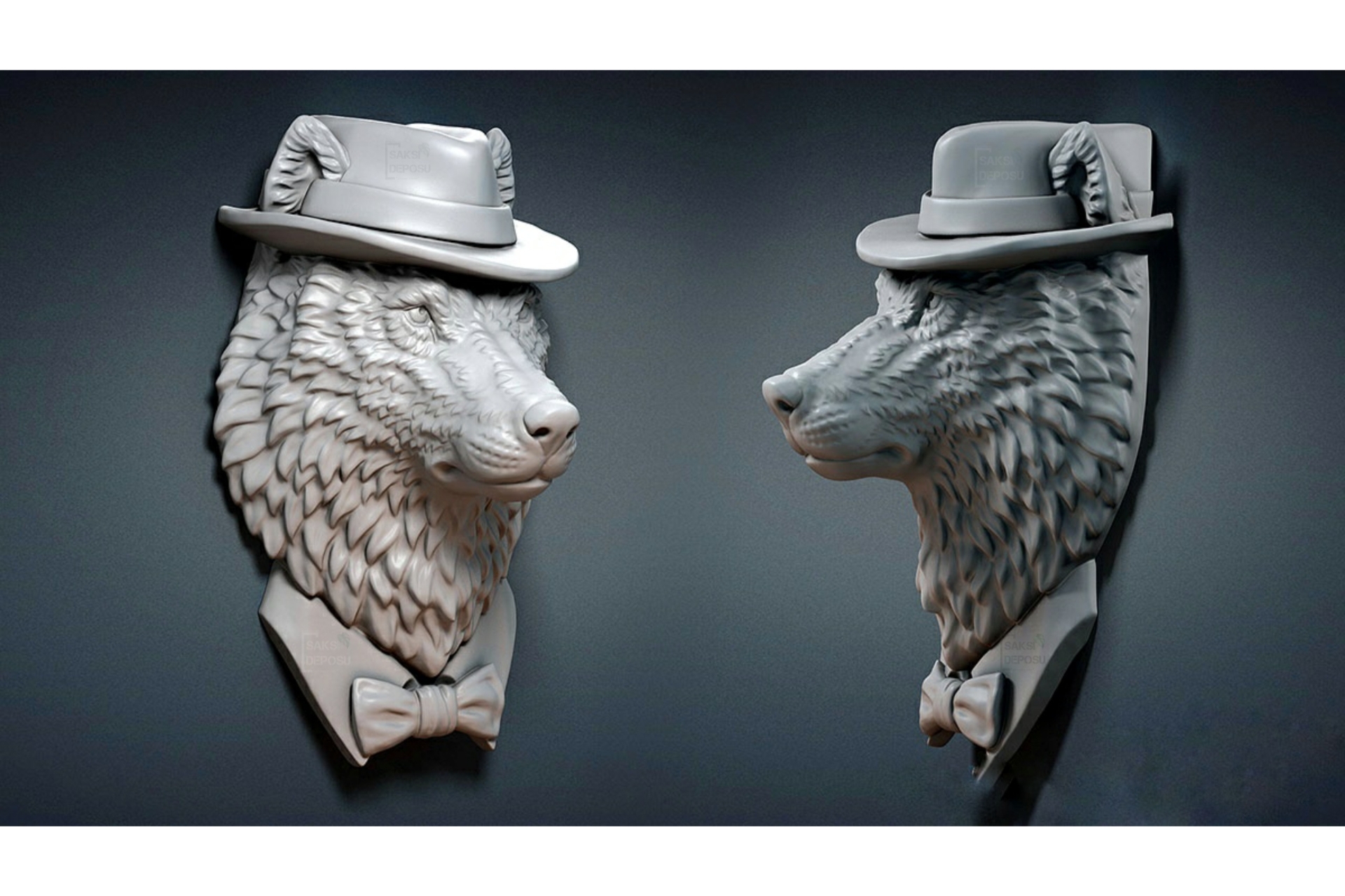 GANGSTER KURT KAFASI DUVAR HEYKELİ FİYATI - Vivense