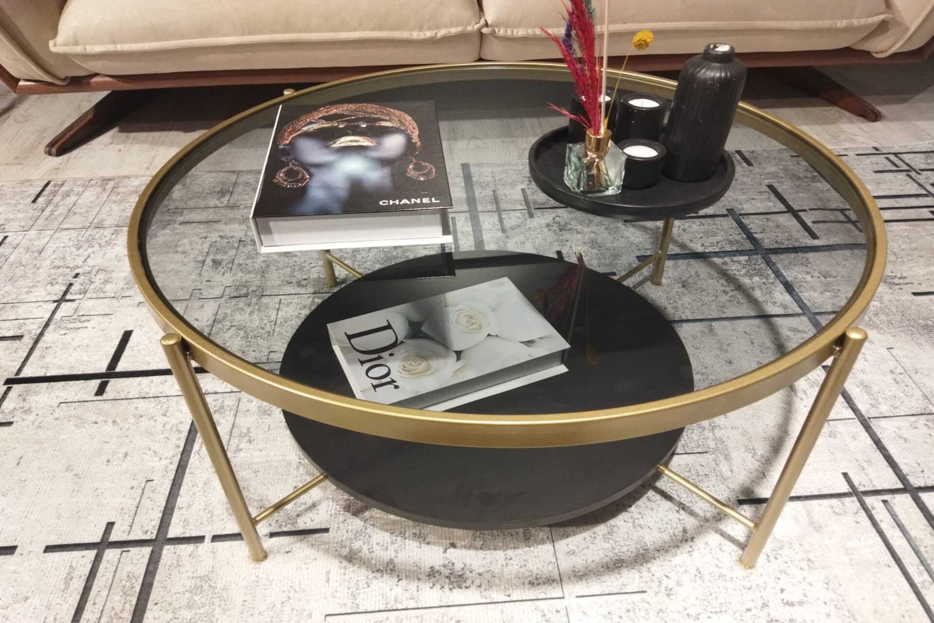 MİLANO ORTA SEHPA, GOLD SİYAH FİYATI - Vivense