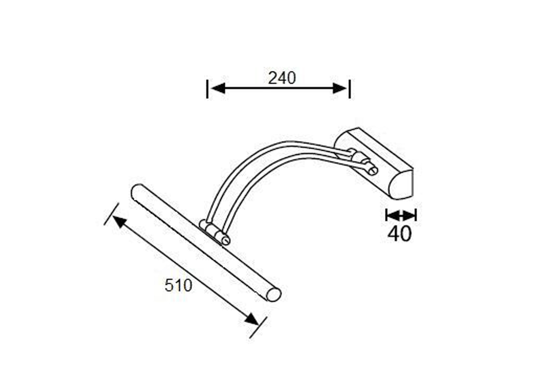 AYNA ÜSTÜ BANYO APLİK, LED, GOLD, 50 CM FİYATI - Vivense