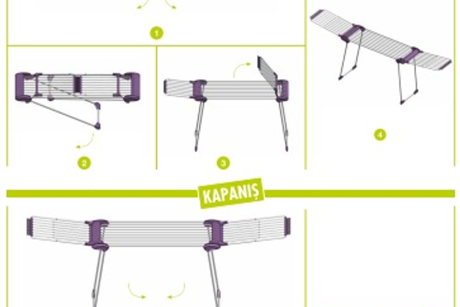 GAZZELLA 253 HANG’N DRY MAXİ KANATLI ÇAMAŞIRLIK