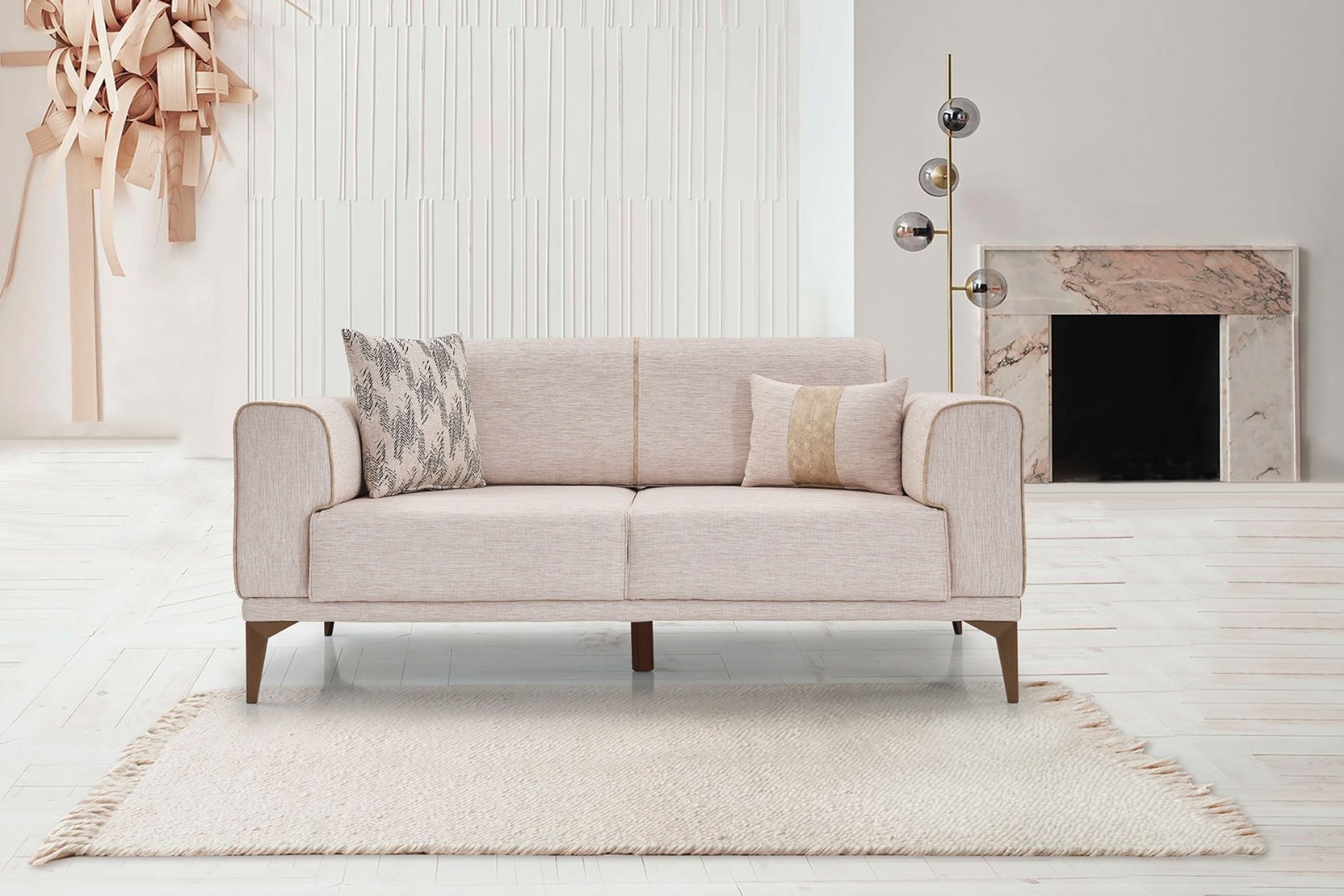 NORM İKİLİ KOLTUK, KREM FİYATI - Vivense