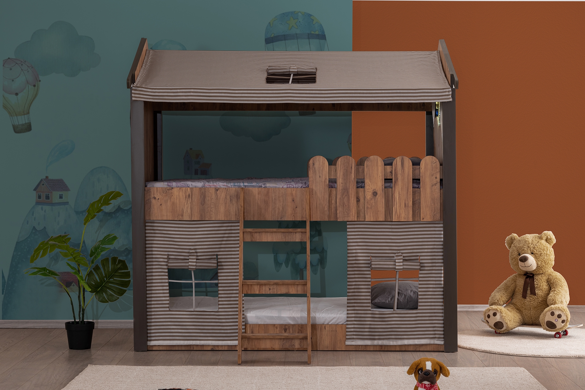 GARDEN MONTESSORİ RANZA ÇOCUK ODASI TAKIMI, 3 KAPAKLI FİYATI - Vivense