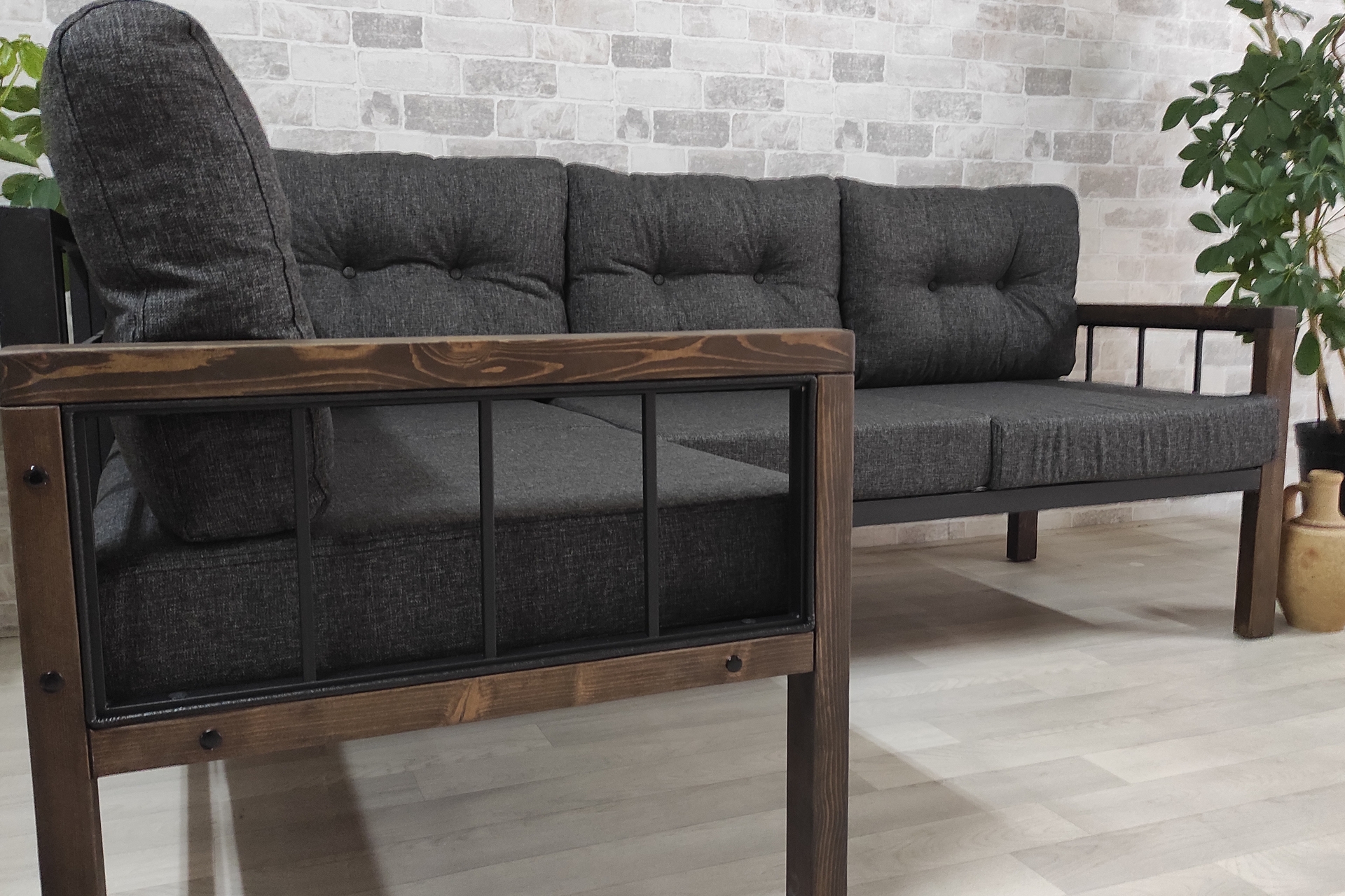 TRİO BALKON KÖŞE TAKIMI, ANTRASİT, SİRU3 FİYATI - Vivense