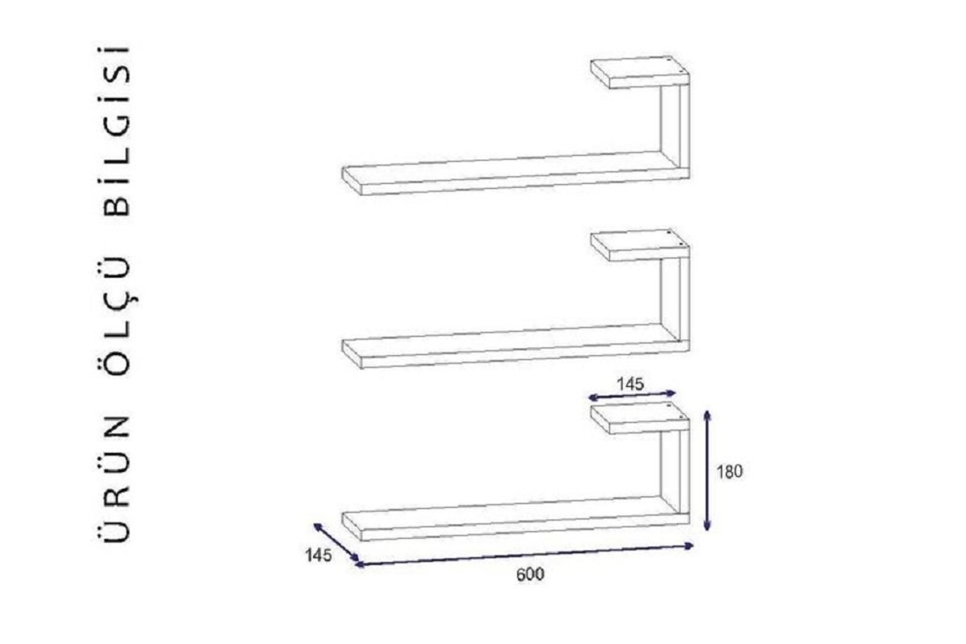 EMİLY DUVAR RAFI, BEYAZ FİYATI - Vivense