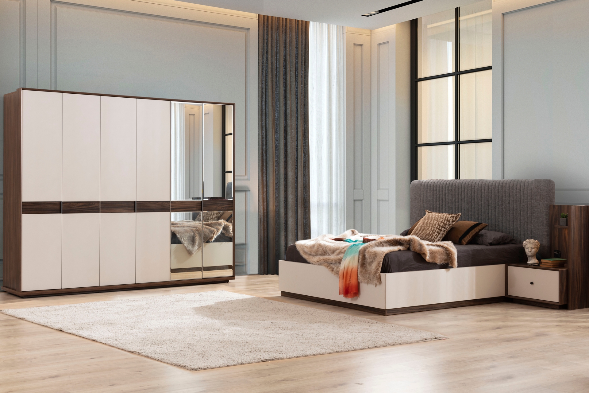 VENÜS YATAK ODASI TAKIMI, 6 KAPAKLI FİYATI - Vivense