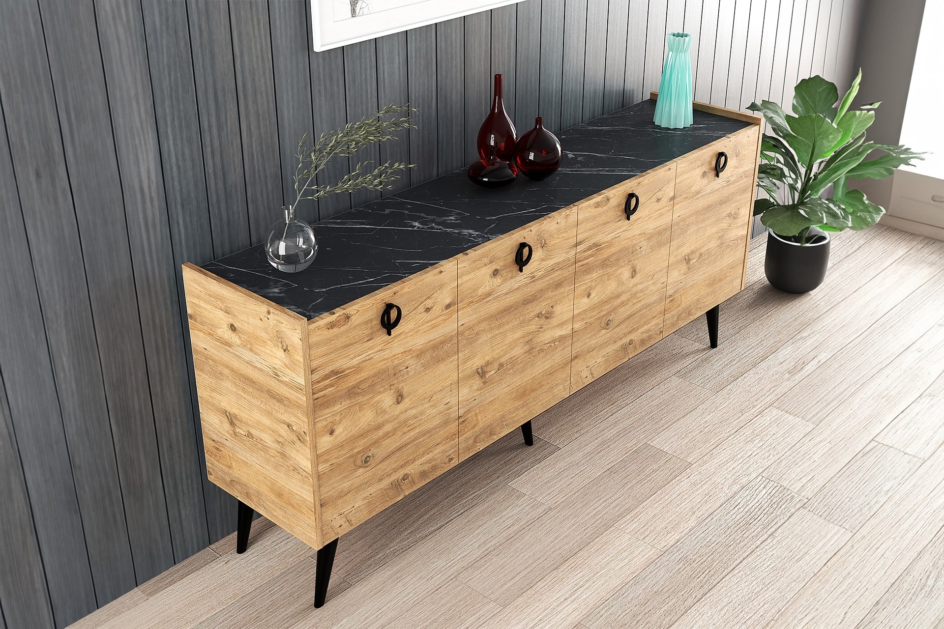 ALONEX KAYA KONSOL, ATLANTİK ÇAM MERMER, 180 CM FİYATI - Vivense