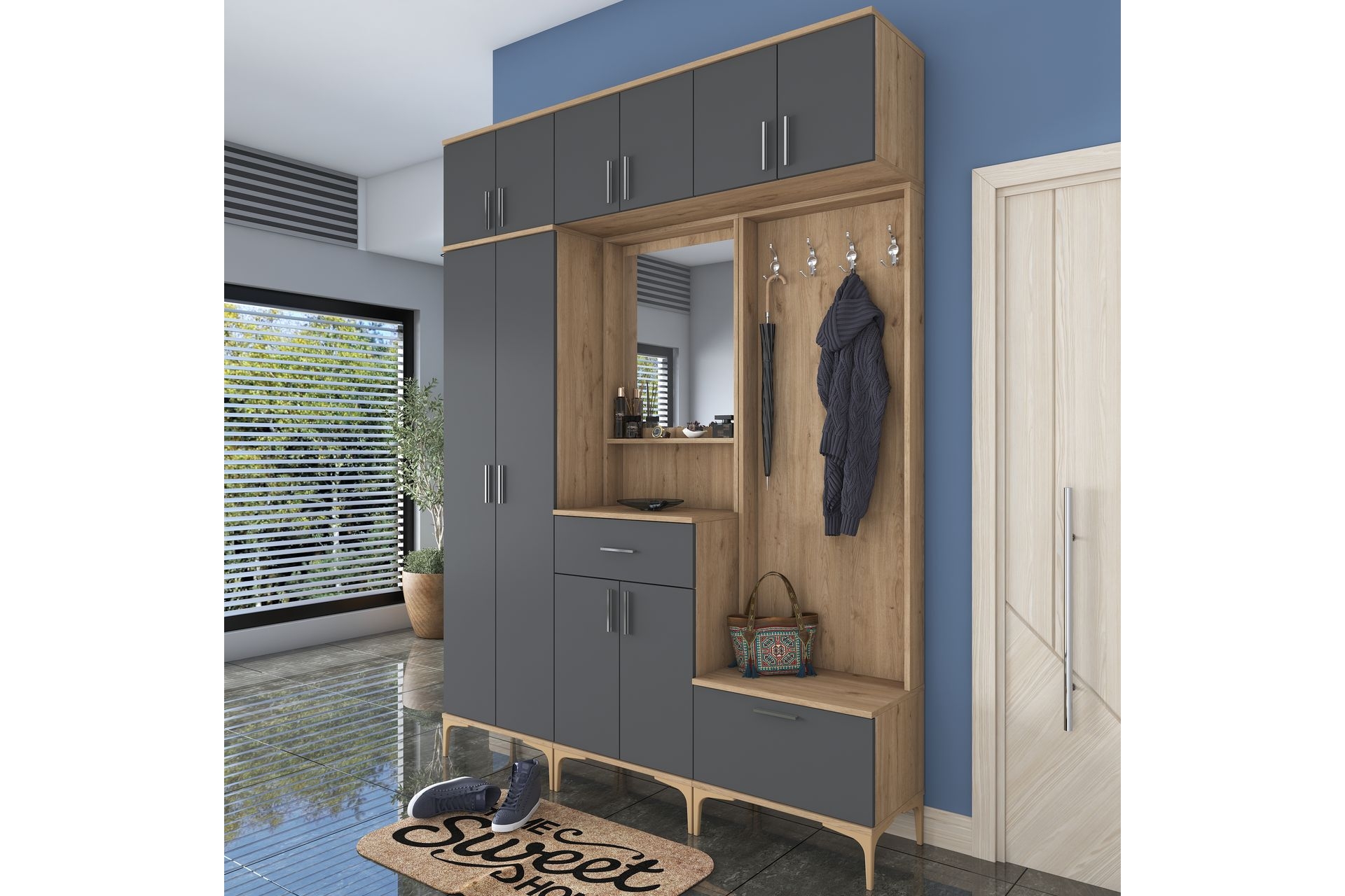 RANİ PORTMANTO EA133, AYNALI, CEVİZ FİYATI - Vivense