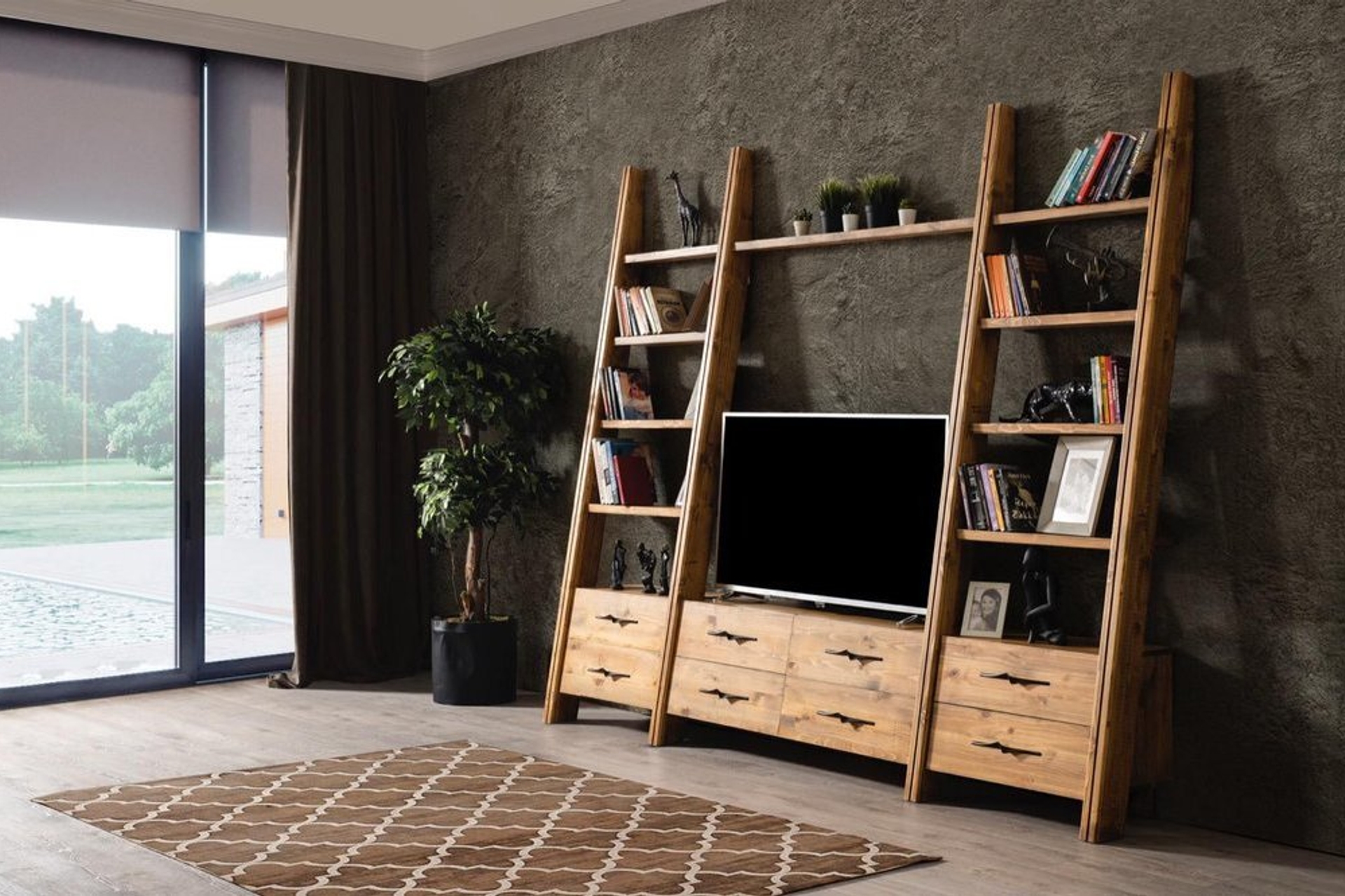 EMA TV ÜNİTESİ VE KİTAPLIK FİYATI - Vivense