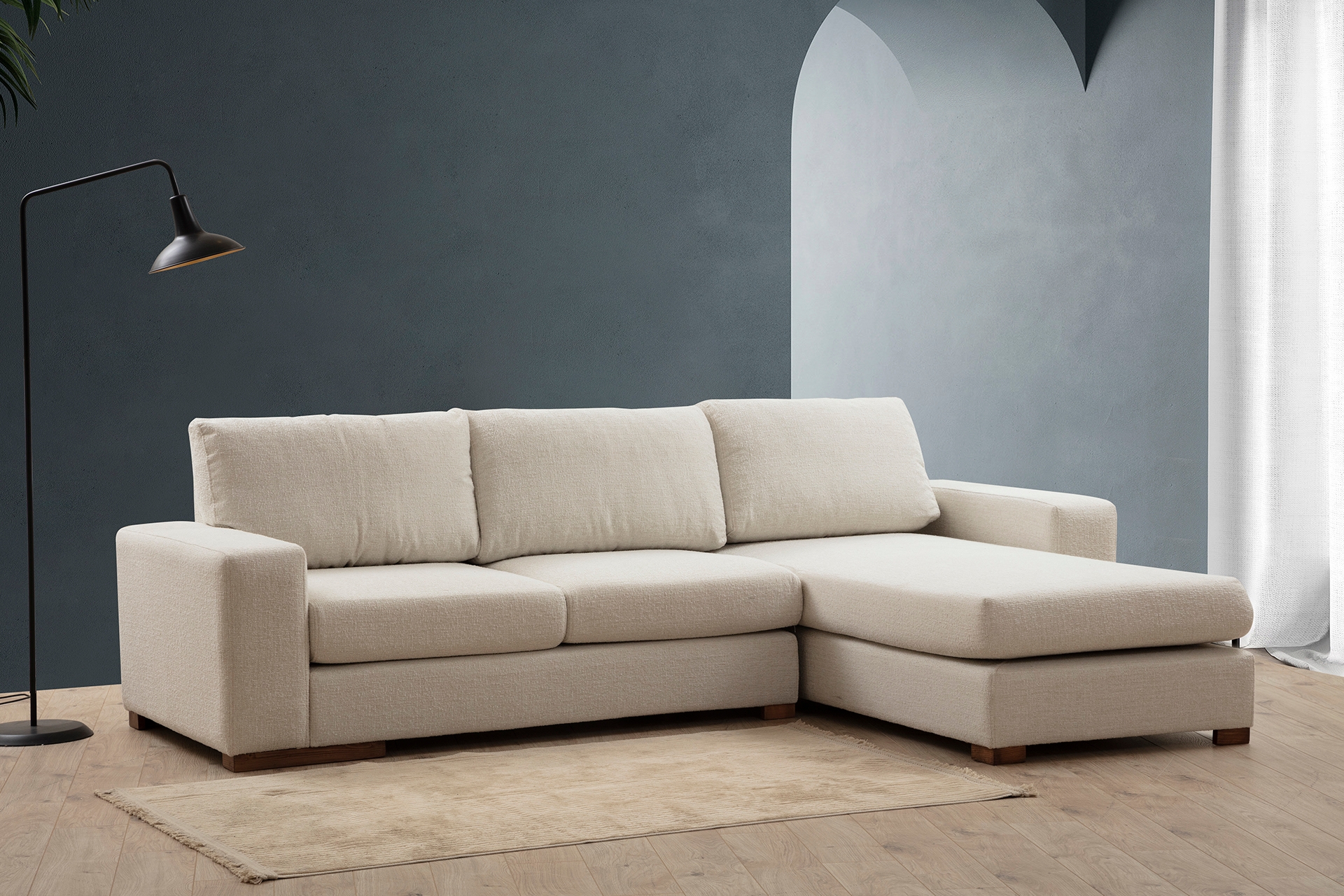 LOOP CORNER SOFA, ECRU FİYATI - Vivense