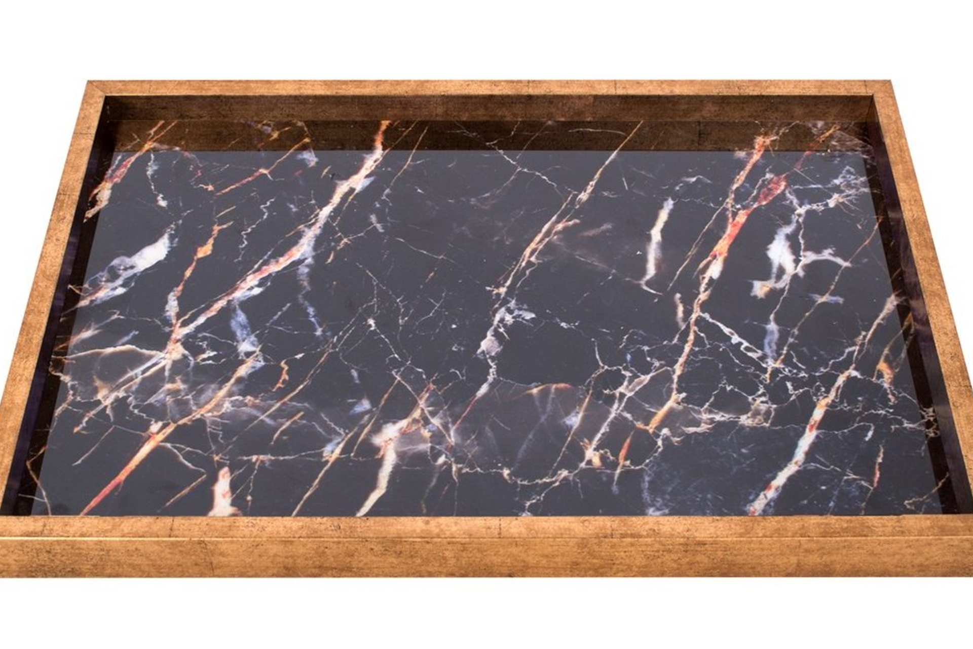 ARTE CASERO CAM BASKI MARBLE TEPSİ 32X46 CM FİYATI - Vivense