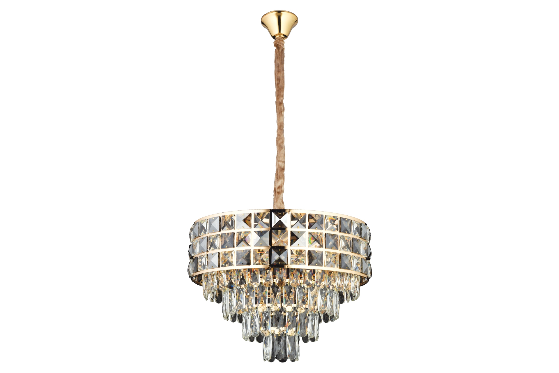 ORREL ALTILI KRİSTAL SARKIT AVİZE, GOLD FİYATI - Vivense