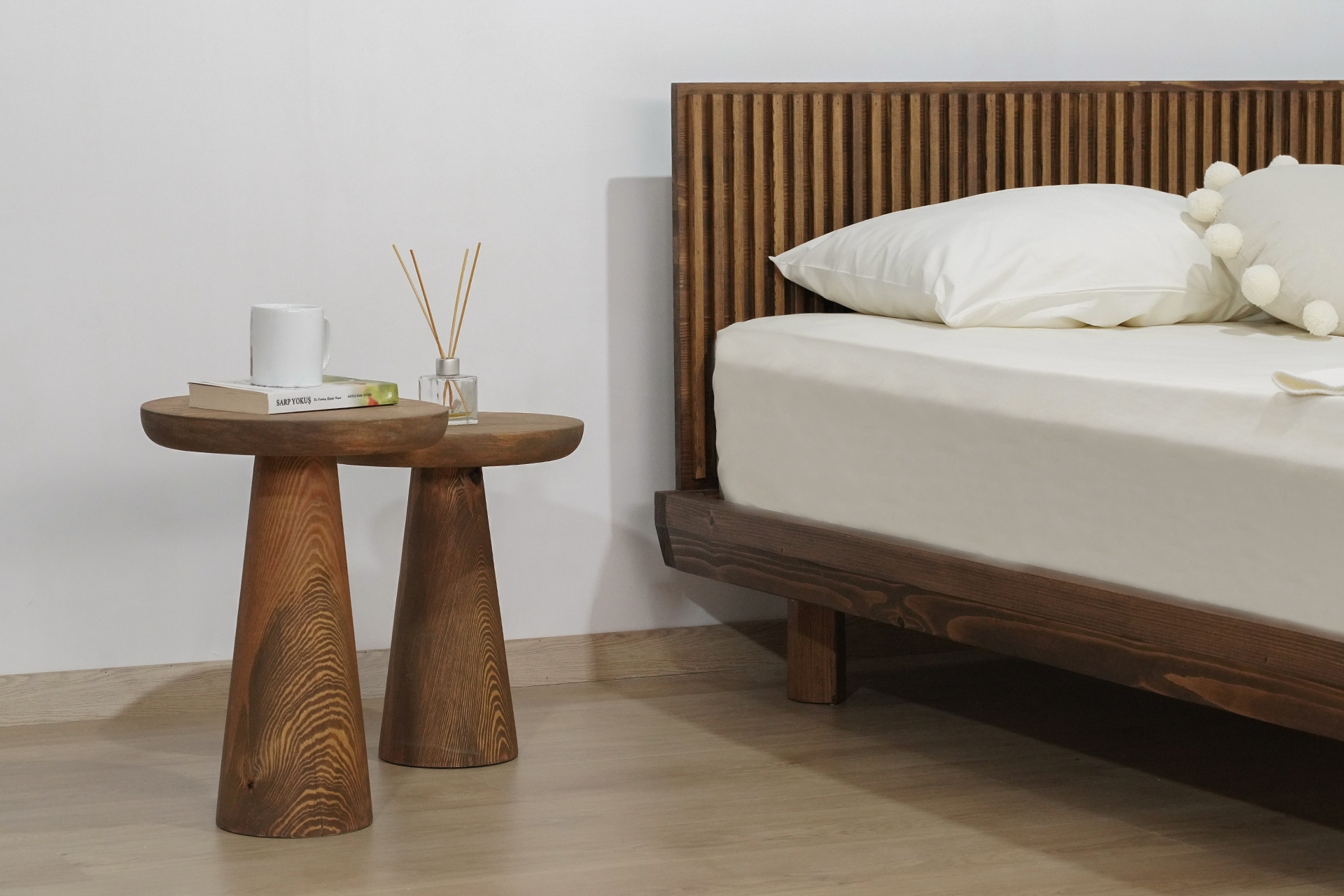 LUNA HENDRİCK AHŞAP KARYOLA, CEVİZ, 90X190 FİYATI - Vivense