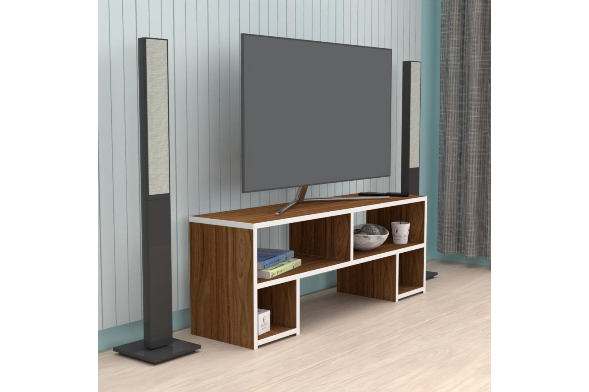 KENZLİFE ABUDABİ TV ÜNİTESİ, CEVİZ, 040*080*30