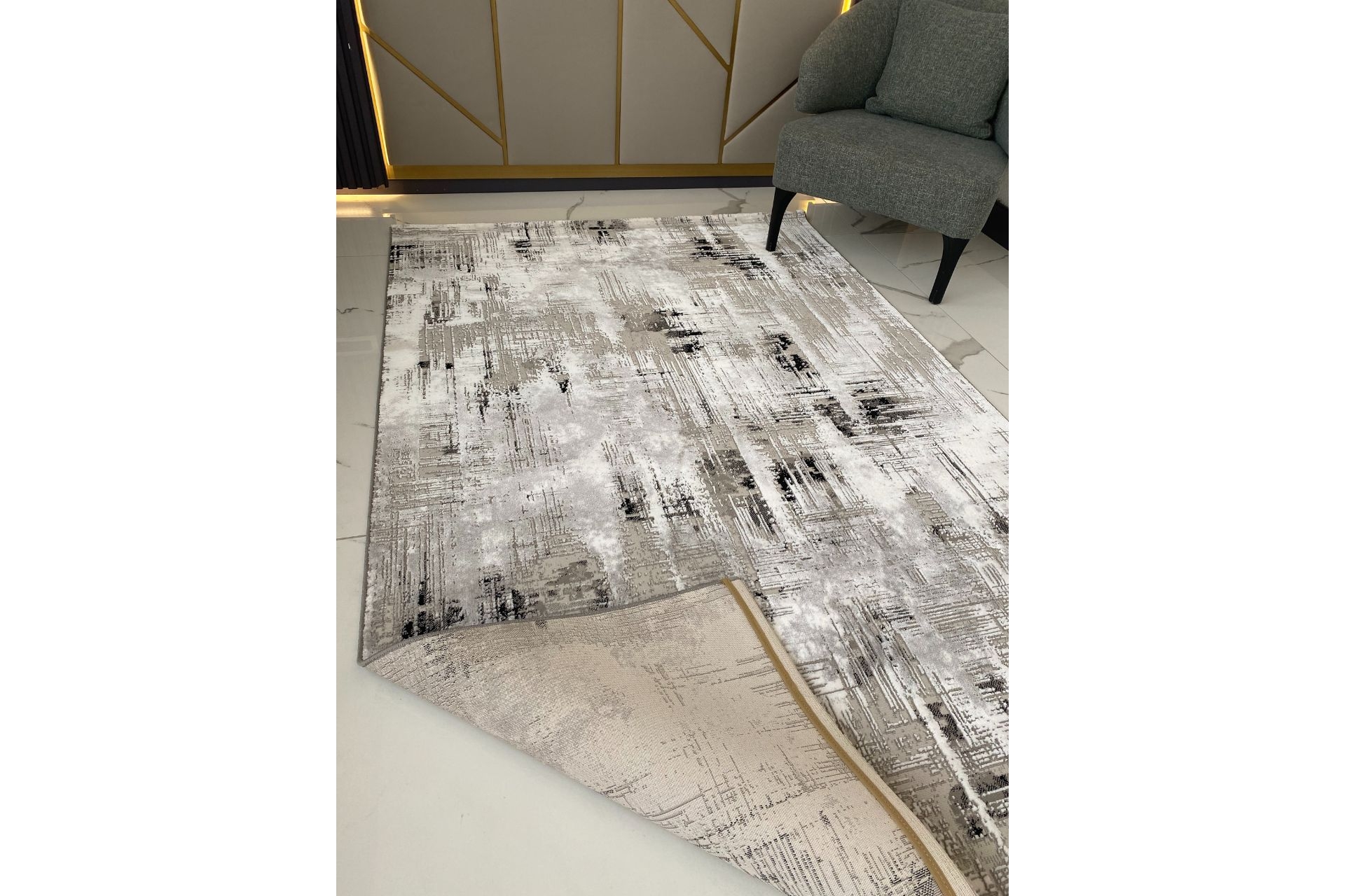 MERİNOS HALI ESCALATE KOLEKSİYONU MAKİNE HALISI 556, GRİ, 200X290 ...