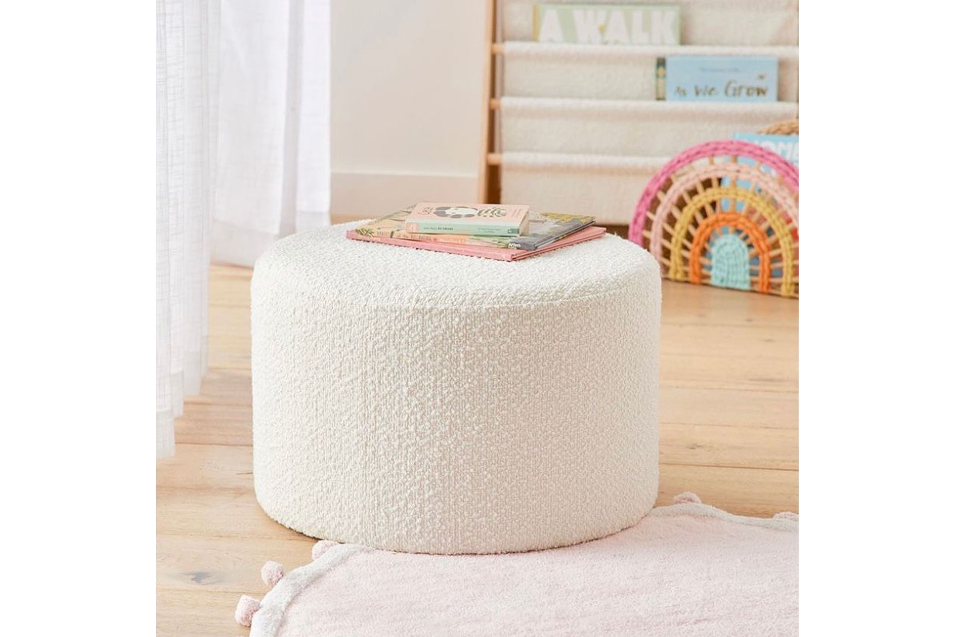 LİNDA TEDDY PUF, BEYAZ FİYATI - Vivense