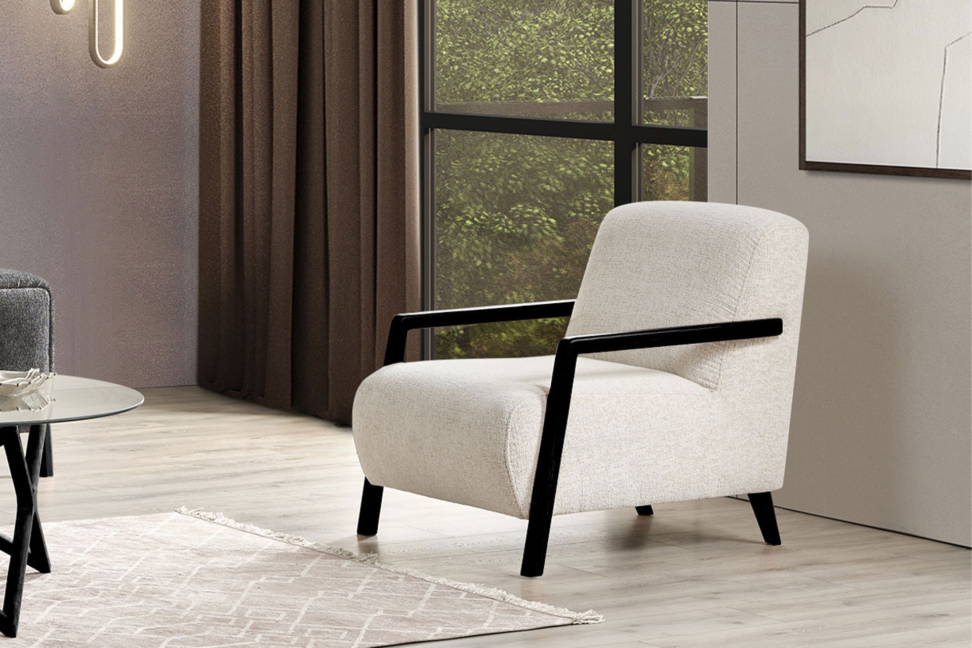 DOLEX KASALI BERJER, KREM, SİYAH AYAKLI FİYATI - Vivense