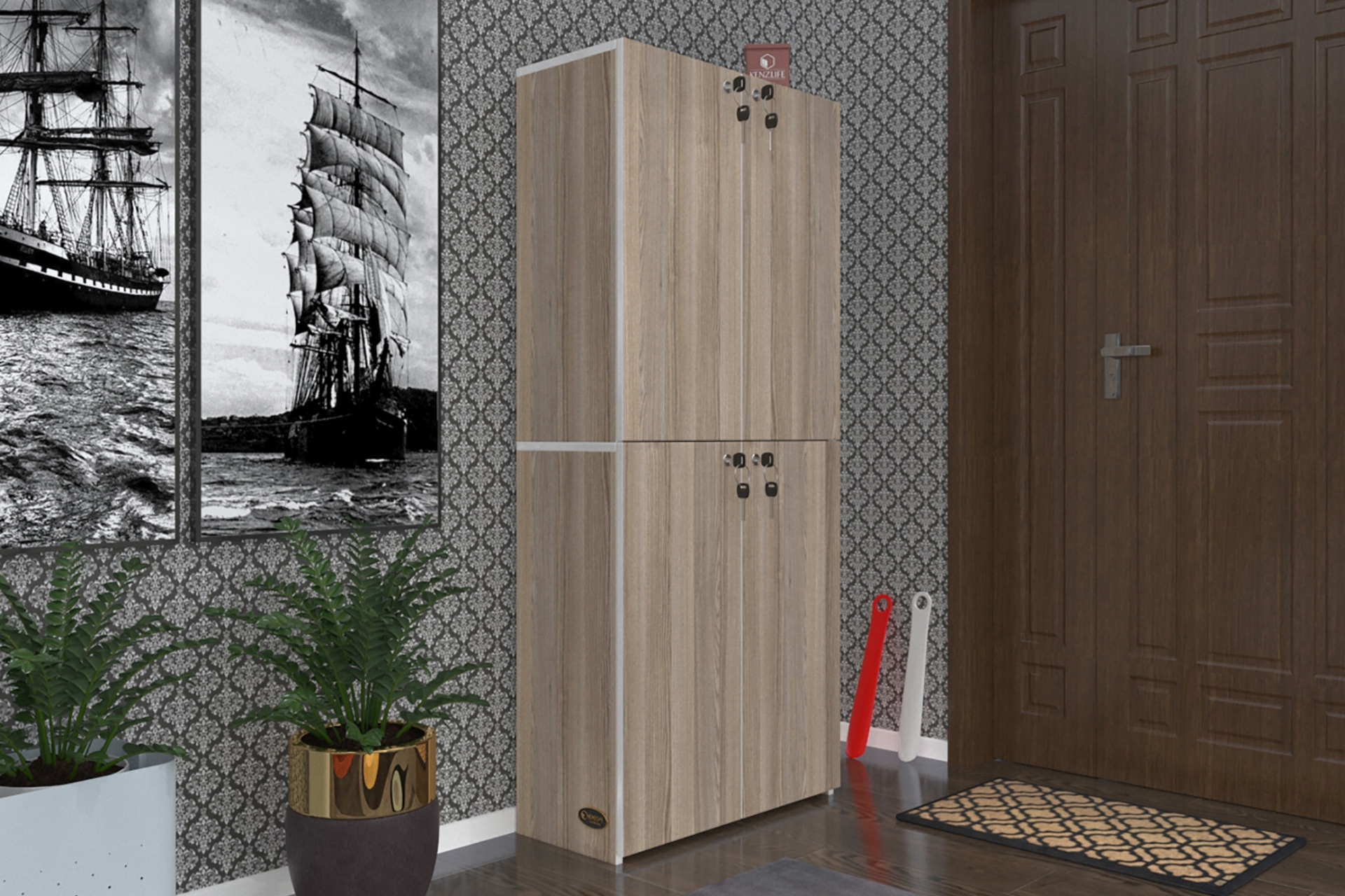GUTAN KAPAKLI AYAKKABILIK, 2 BÖLMELİ, CORDOBA, 160X70X32