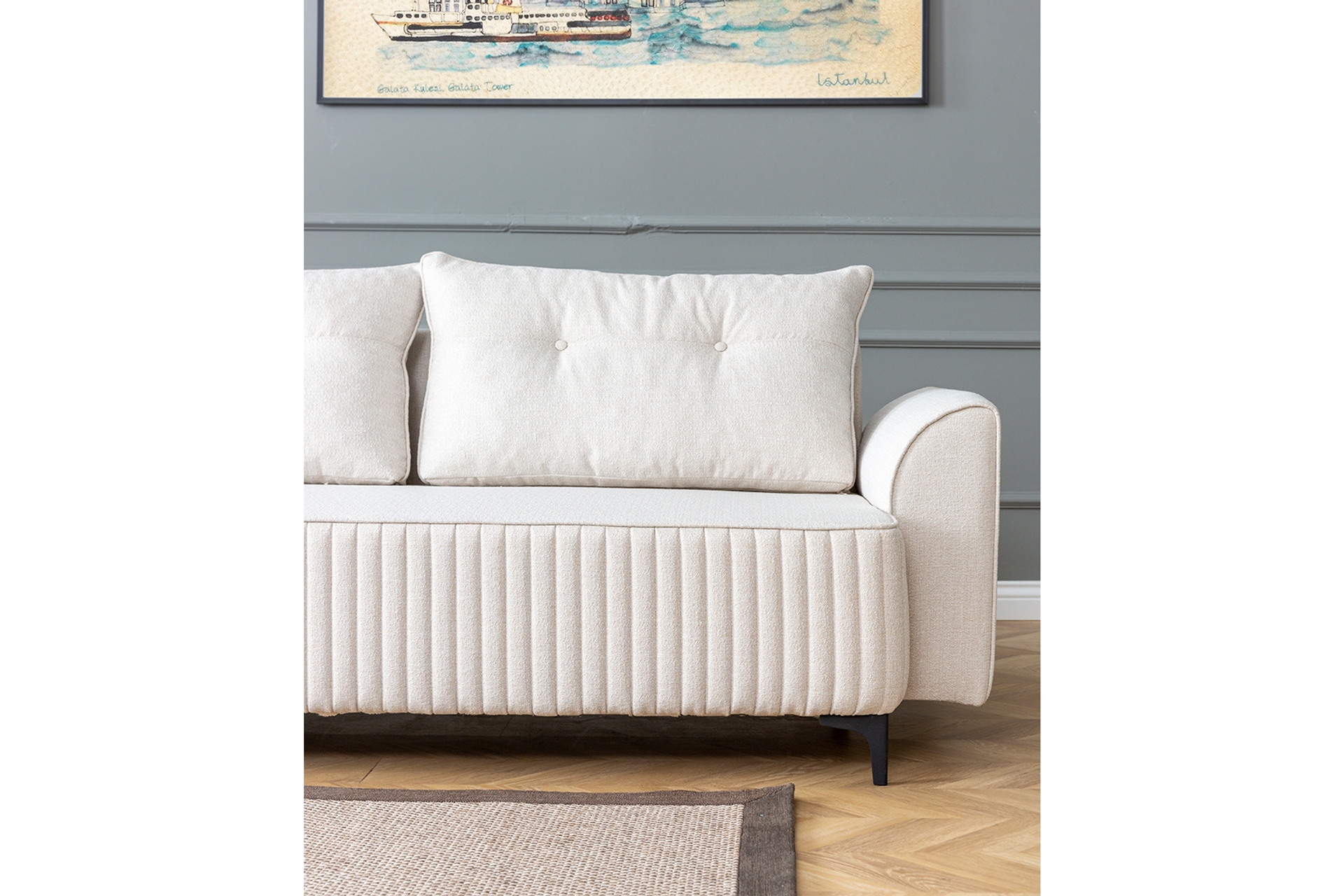 NAZZ MİNİ KÖŞE TAKIMI, AÇIK KREM, SOL KÖŞE FİYATI - Vivense