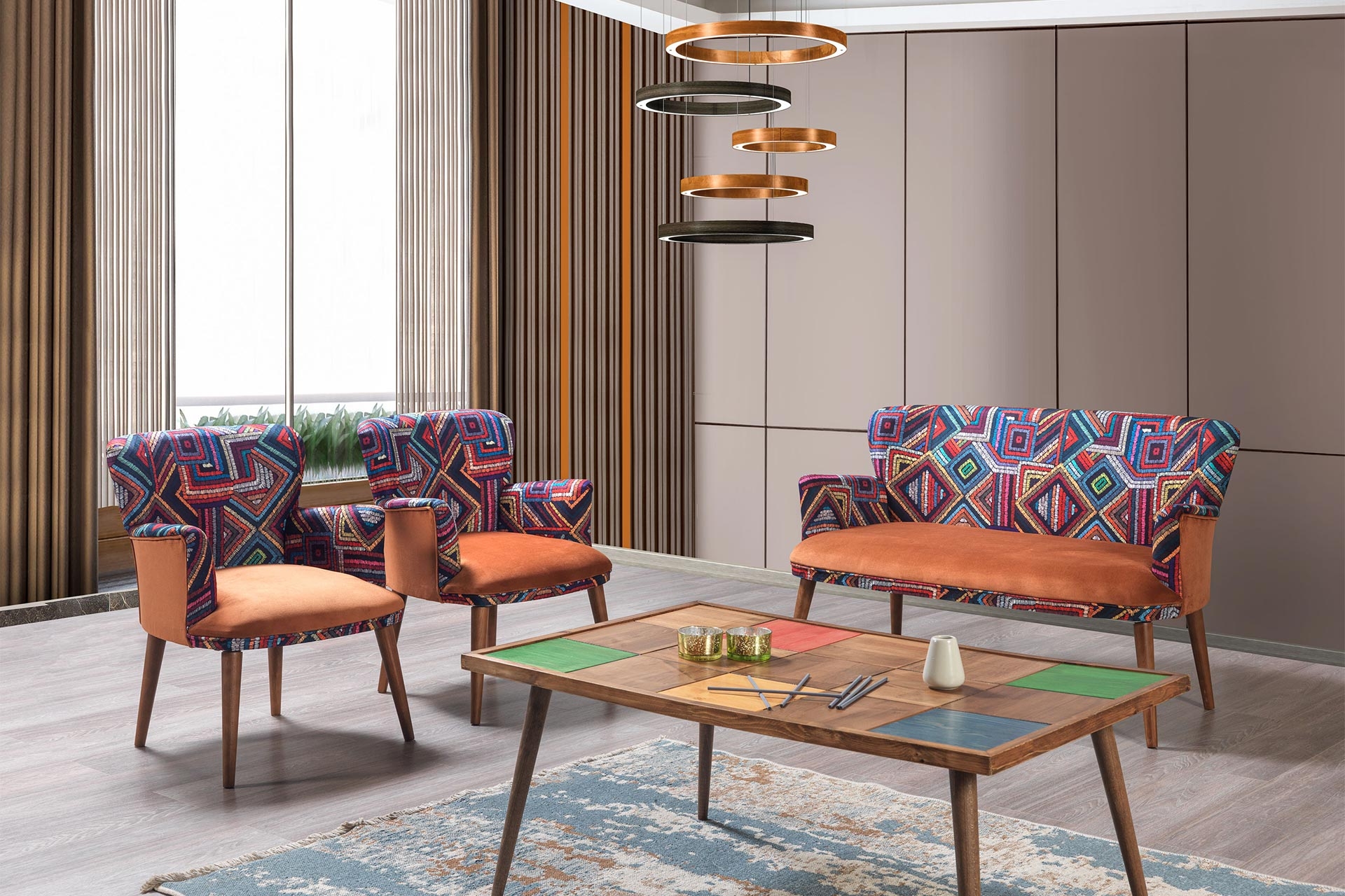 BUKLE ÇAY SETİ KOLTUK TAKIMI, KİREMİT FİYATI - Vivense