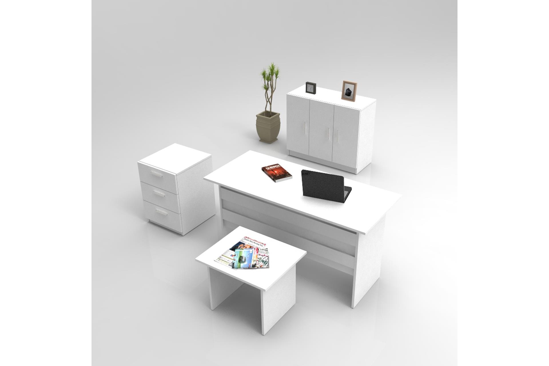 VERONA ABCE OFİS MASA TAKIMI, BEYAZ FİYATI - Vivense VERONA ABCE OFİS MASA TAKIMI, BEYAZ FİYATI - Vivense