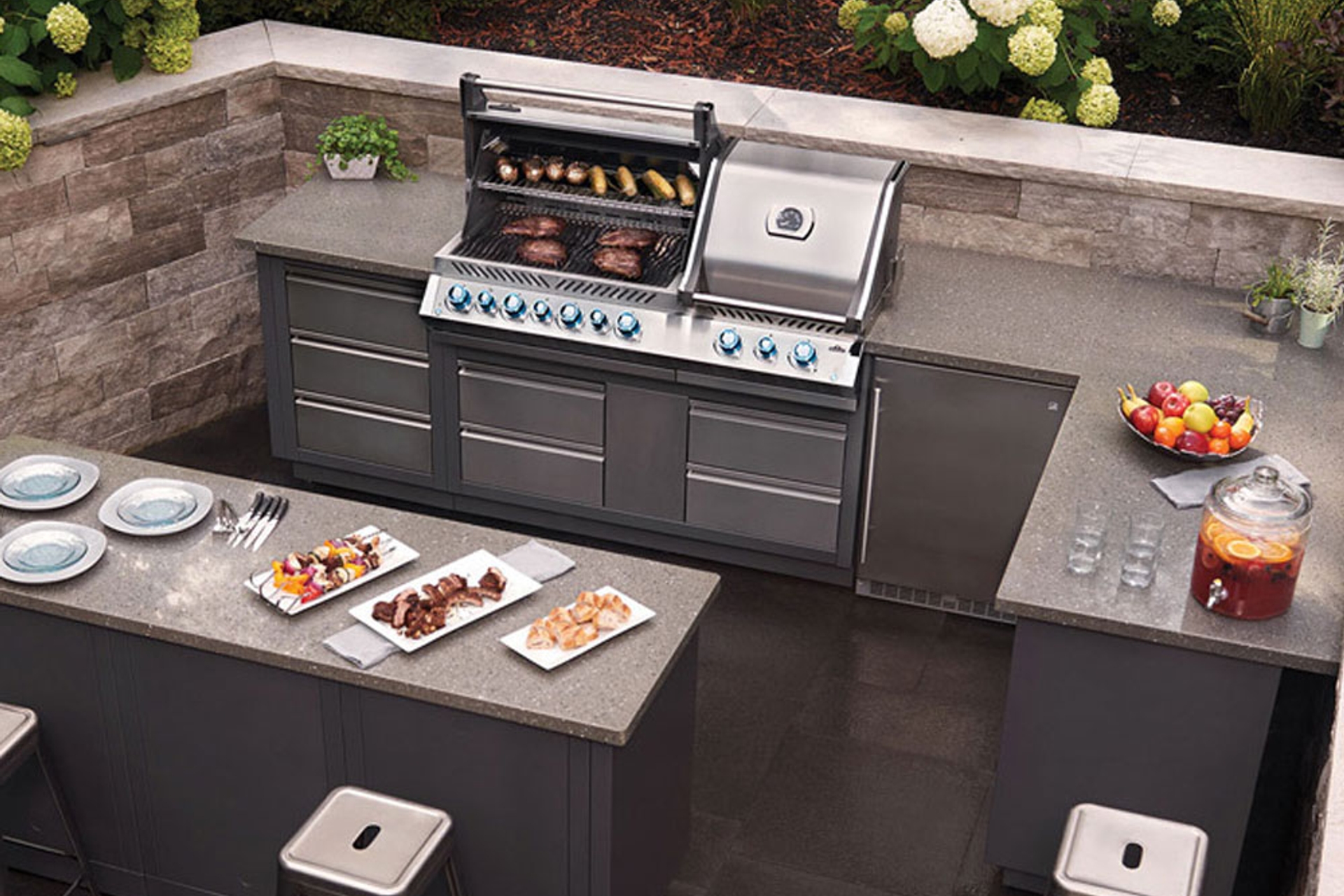 NAPOLEON BUİLT-İN PRESTİGE PRO 825 RBİ TEZGAH ÜSTÜ GAZLI MANGAL FİYATI ...