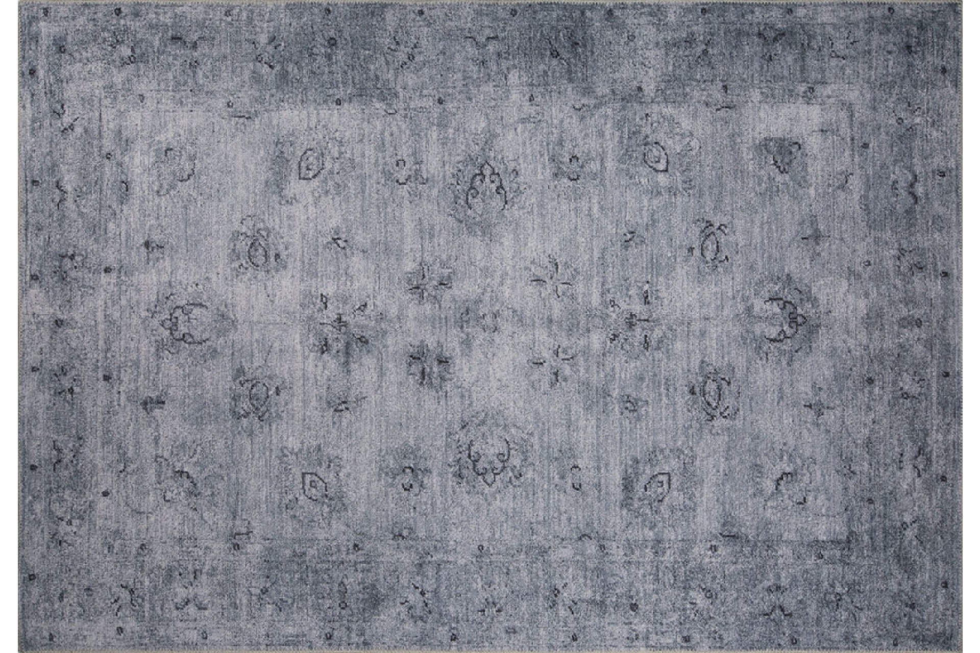 ARTLOOP ESKİTME DESENLİ DORİAN DEKORATİF ŞÖNİL DOKUMA GRİ HALI AL 166 ...