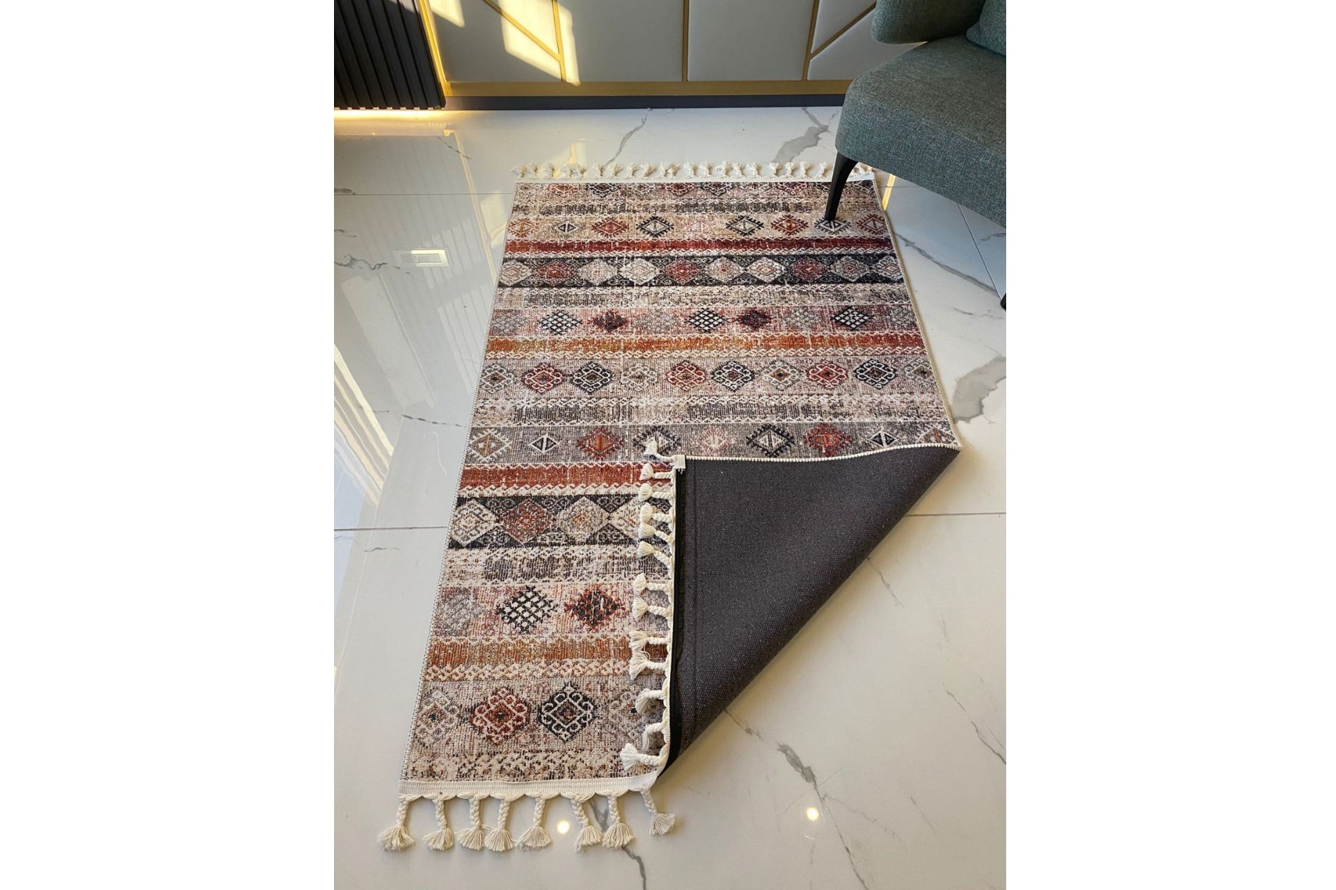 HALIMAX DARA 204 KAYMAZ DOKUMA TABANLI ÖRGÜ SAÇAKLI MULTİ MODERN ...