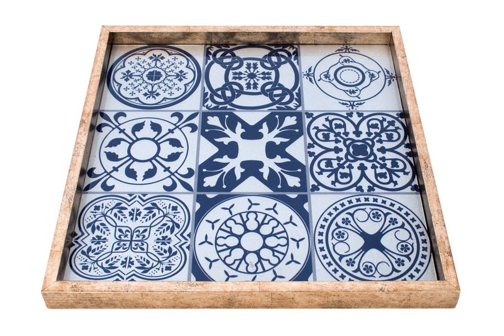 ARTE CASERO CAM BASKI MOZAİK TEPSİ 40X40 CM FİYATI - Vivense