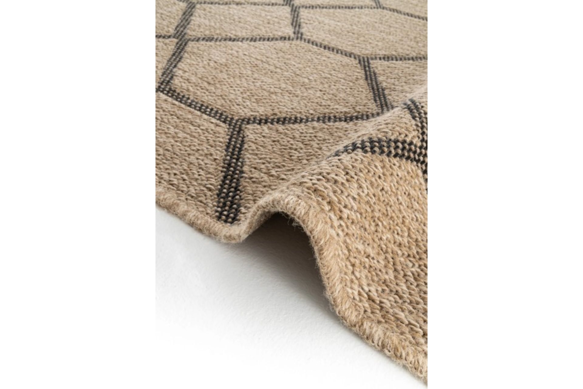 HALIMAX İNDİA JÜT HALI 669, SİYAH ÇİZGİLİ, 100X200 FİYATI - Vivense