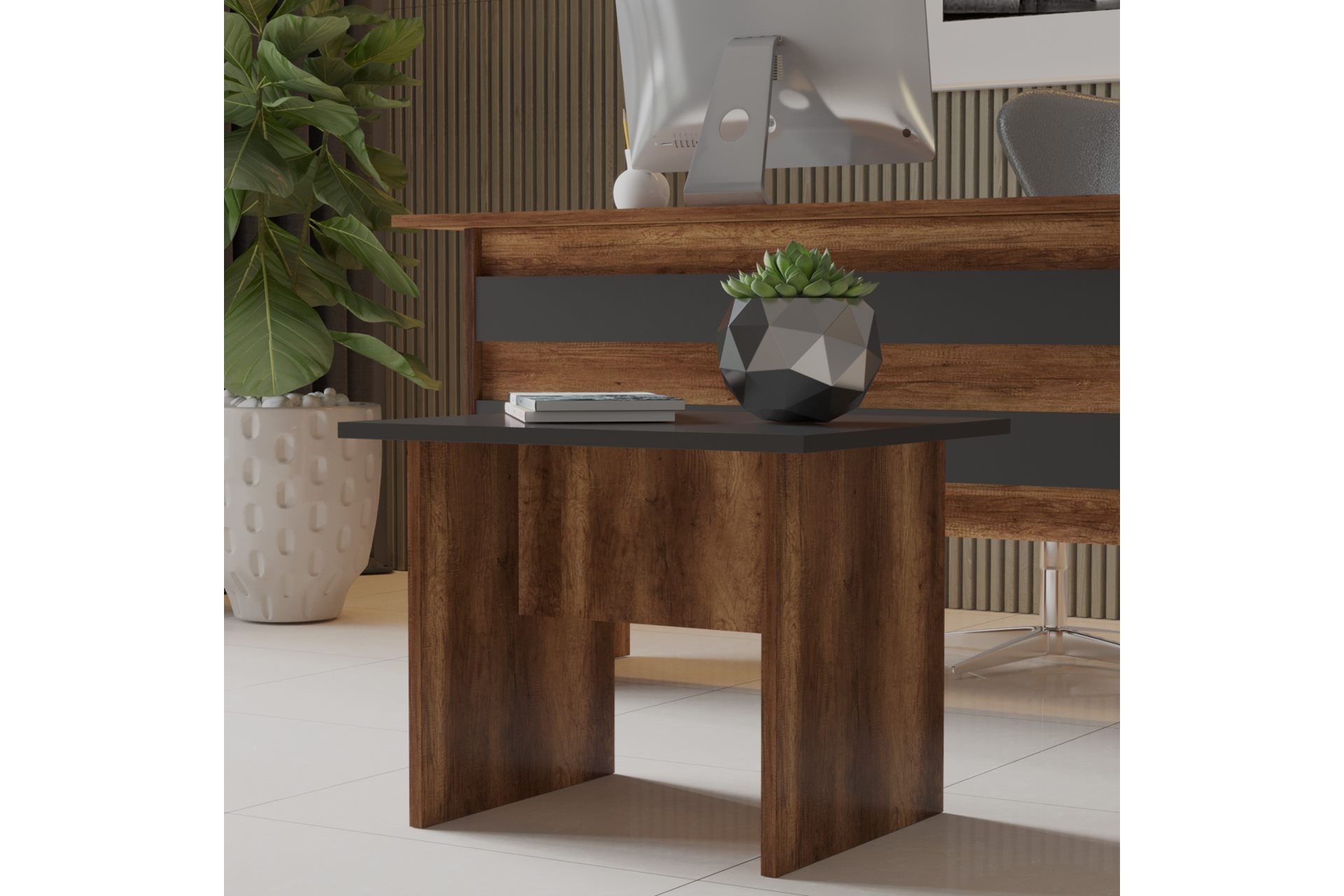 ROBİN HOME VERONA OFİS BÜRO MASA TAKIMI MAKAM TAKIMI, BAROK GRİ, VO18 ...