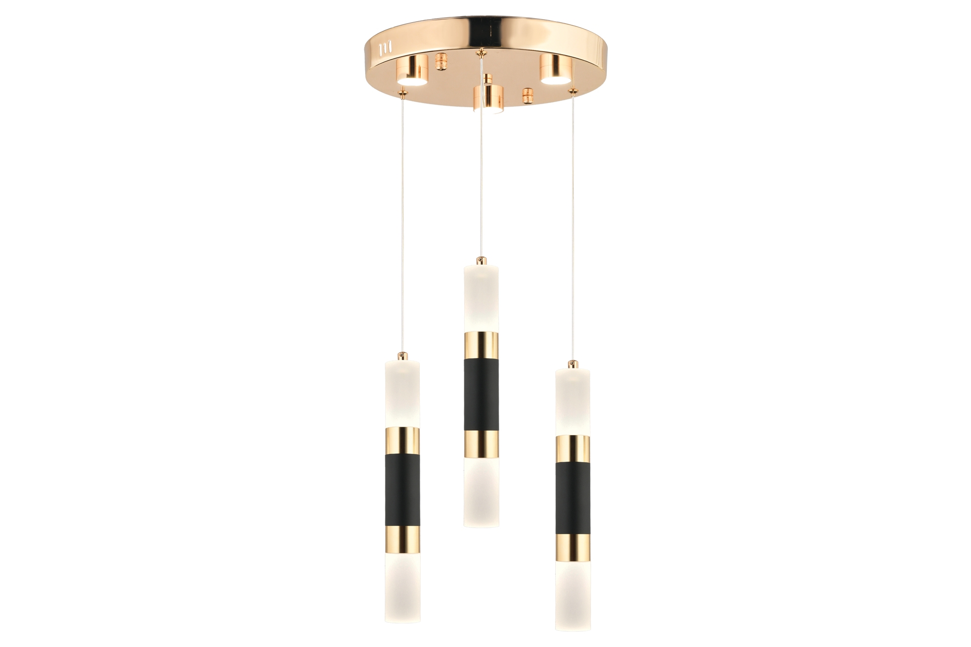 DRAKE ÜÇLÜ YUVARLAK KRİSTAL SARKIT AVİZE, GOLD FİYATI - Vivense