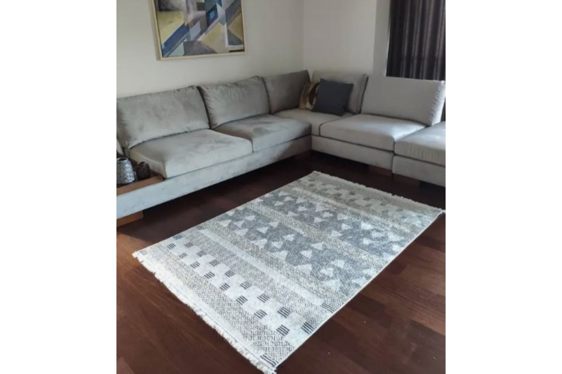 HALIMAX DARA 160 KAYMAZ DOKUMA TABANLI ETNİK DESENLİ MODERN HALI ...