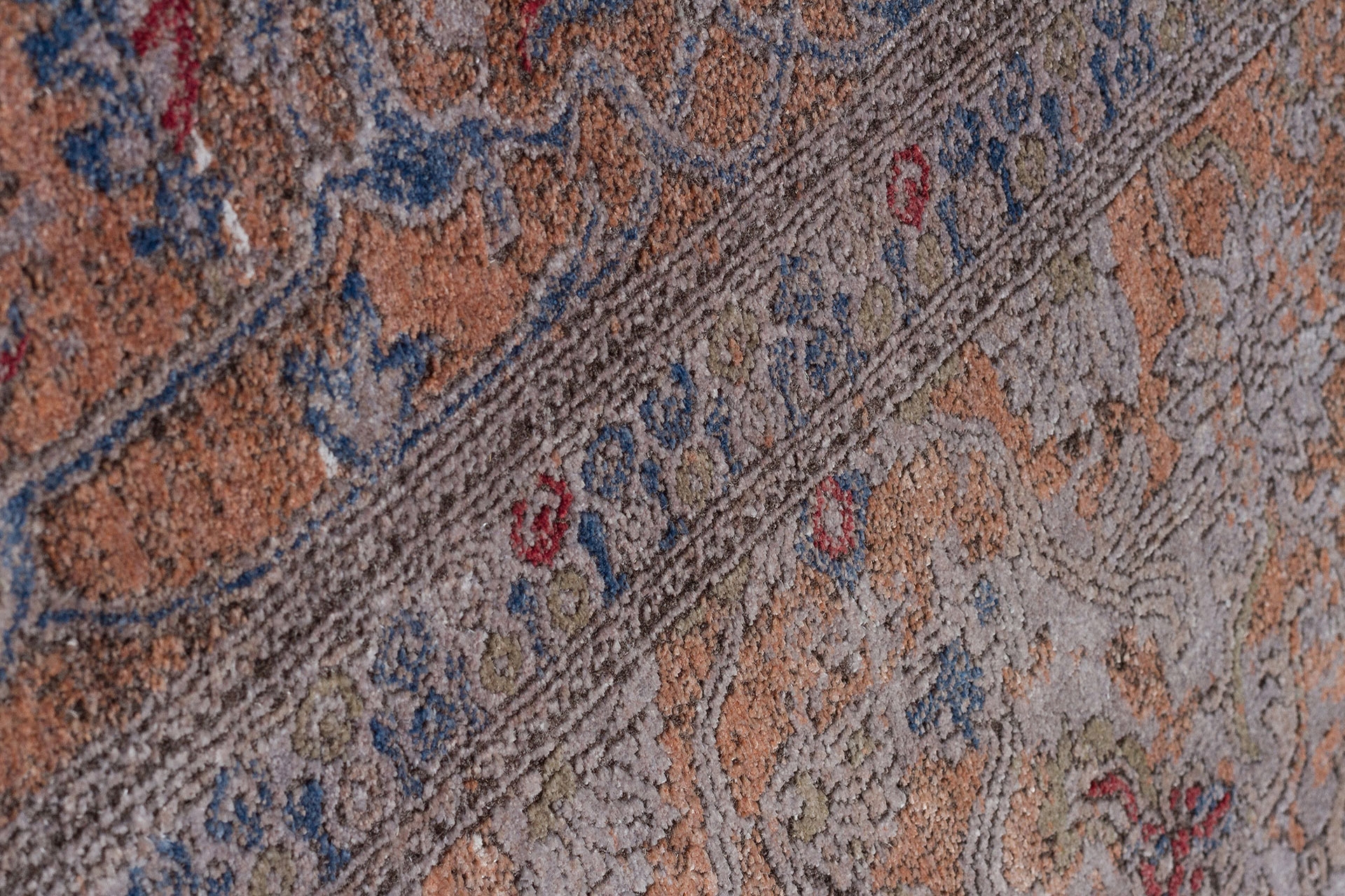 ELSE VİNTAGE MODERN TARAK KABARTMA İPEK HALI 100, GRİ ESKİTME, 160X230 ...
