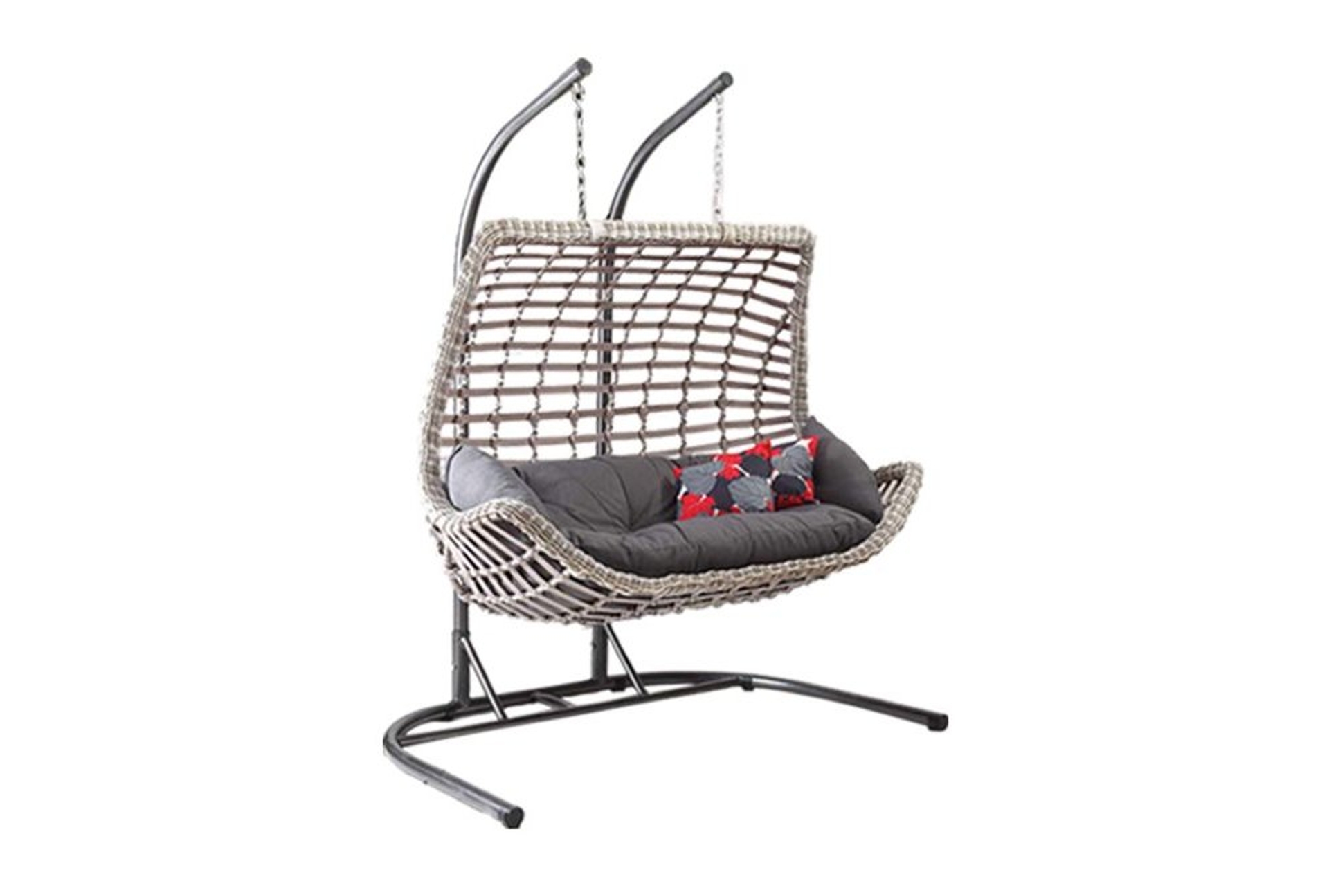 CAPRİ SWİNG CUNDA ÇİFTLİ RATTAN BAHÇE BALKON SALINCAĞI CAPPUCCİNO