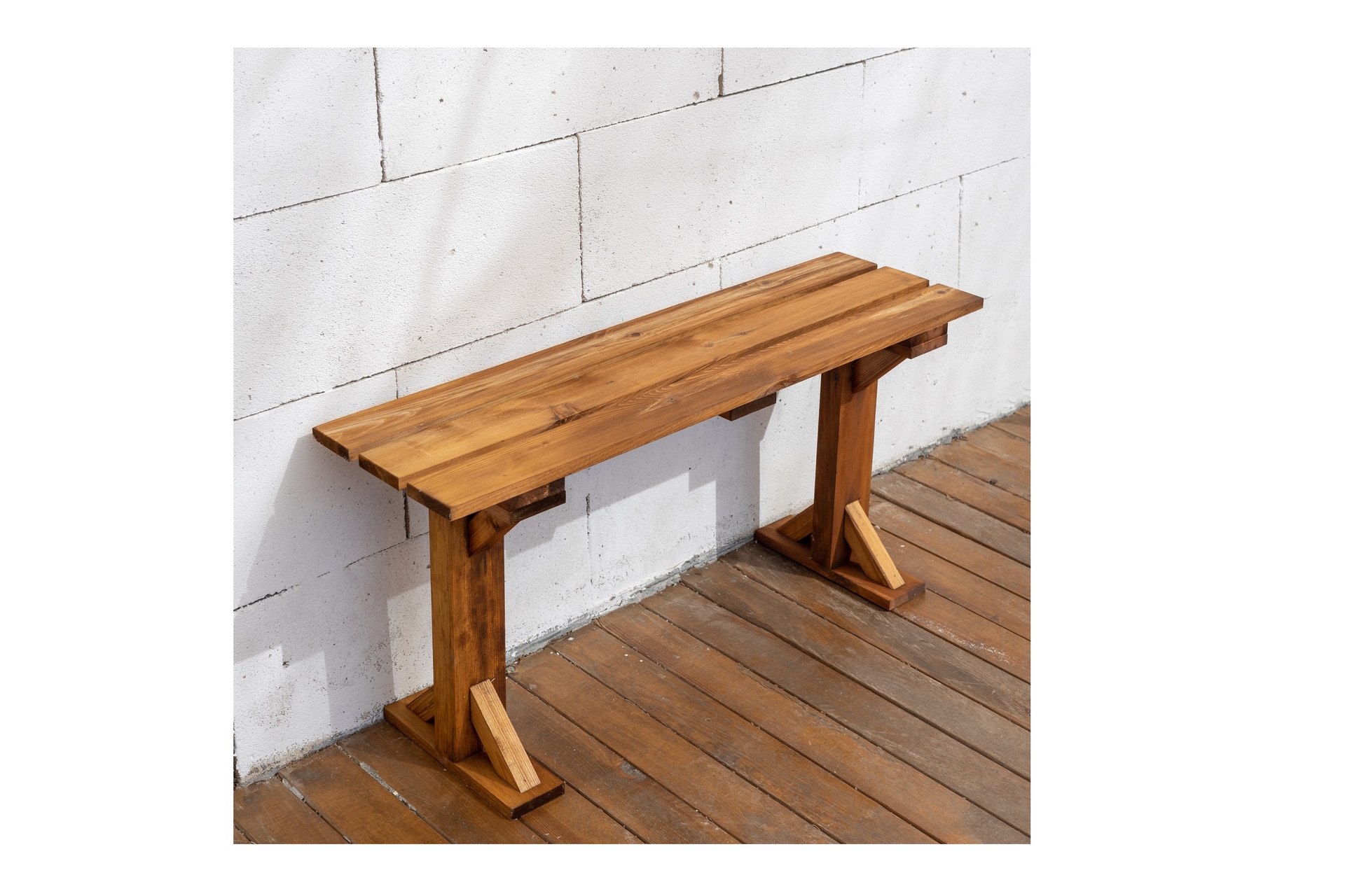 AHŞAP PİNE BANK BENCH BAHÇE BANKI, 100X30CM